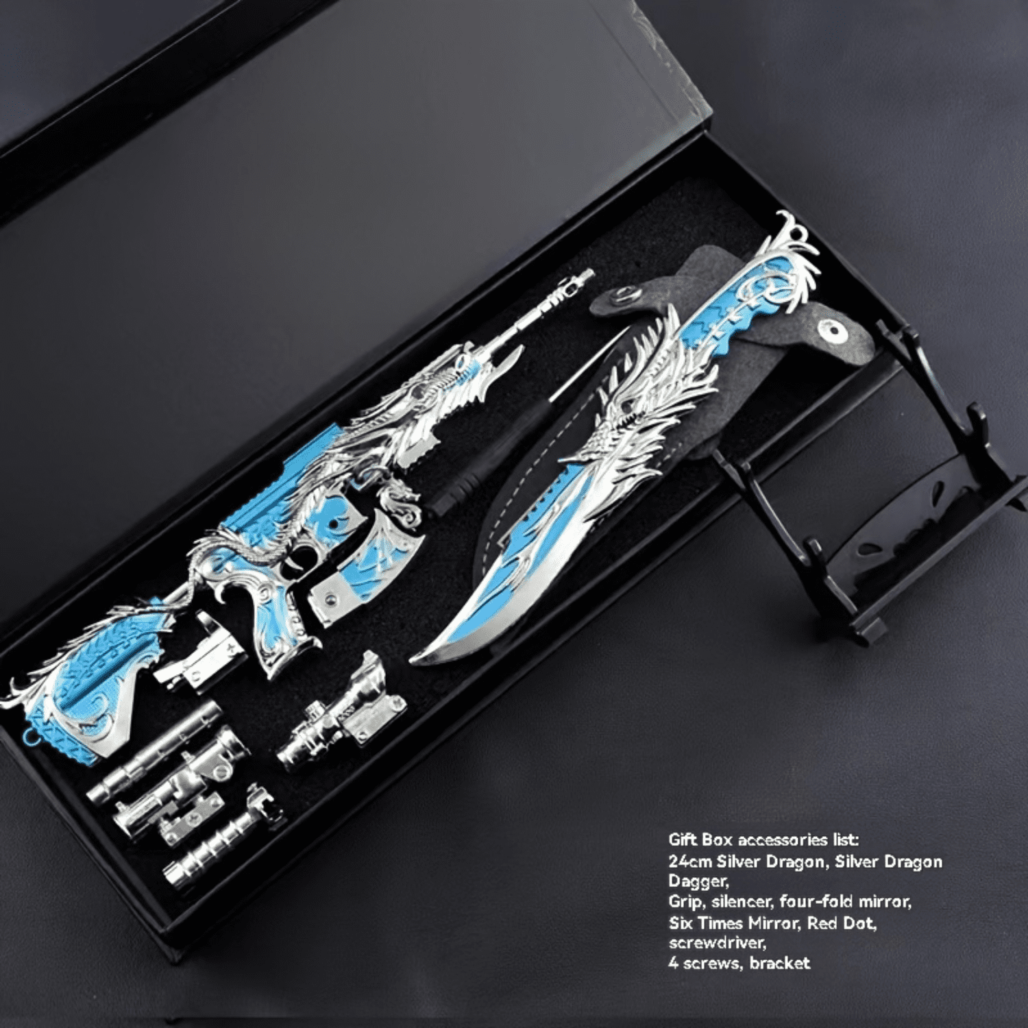 HYYGWHTY Collector‘s Edition PUBG M416 Silver Dragon Metal Toy Gun ...