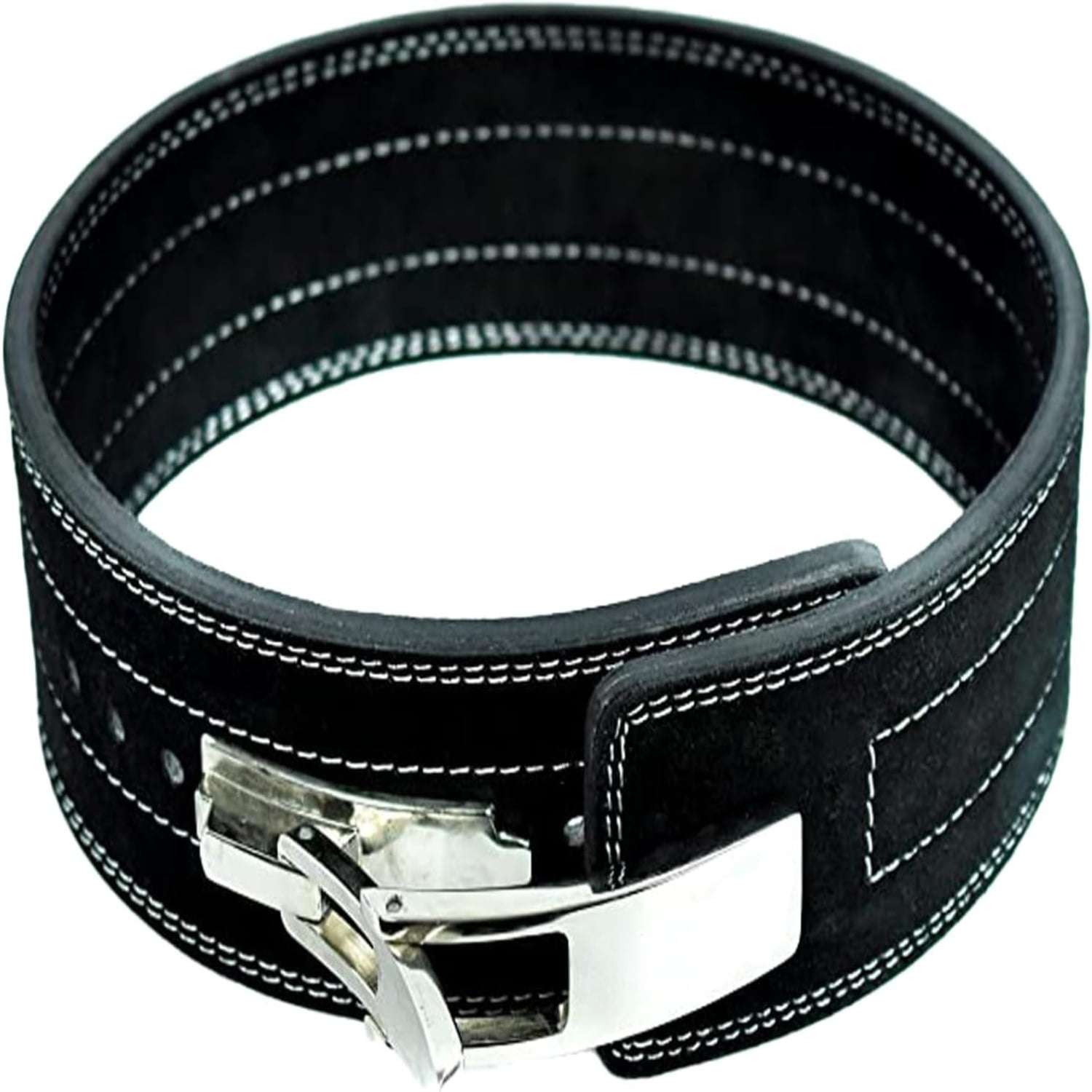 HYYGWHTY Durable Heavy Duty Leather Fitness Lever Weight Lifting Belt ...