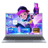 NBD 10 inch Mini Laptop, Windows 11, Intel Celeron Quad-Core, 8GB+128GB ...
