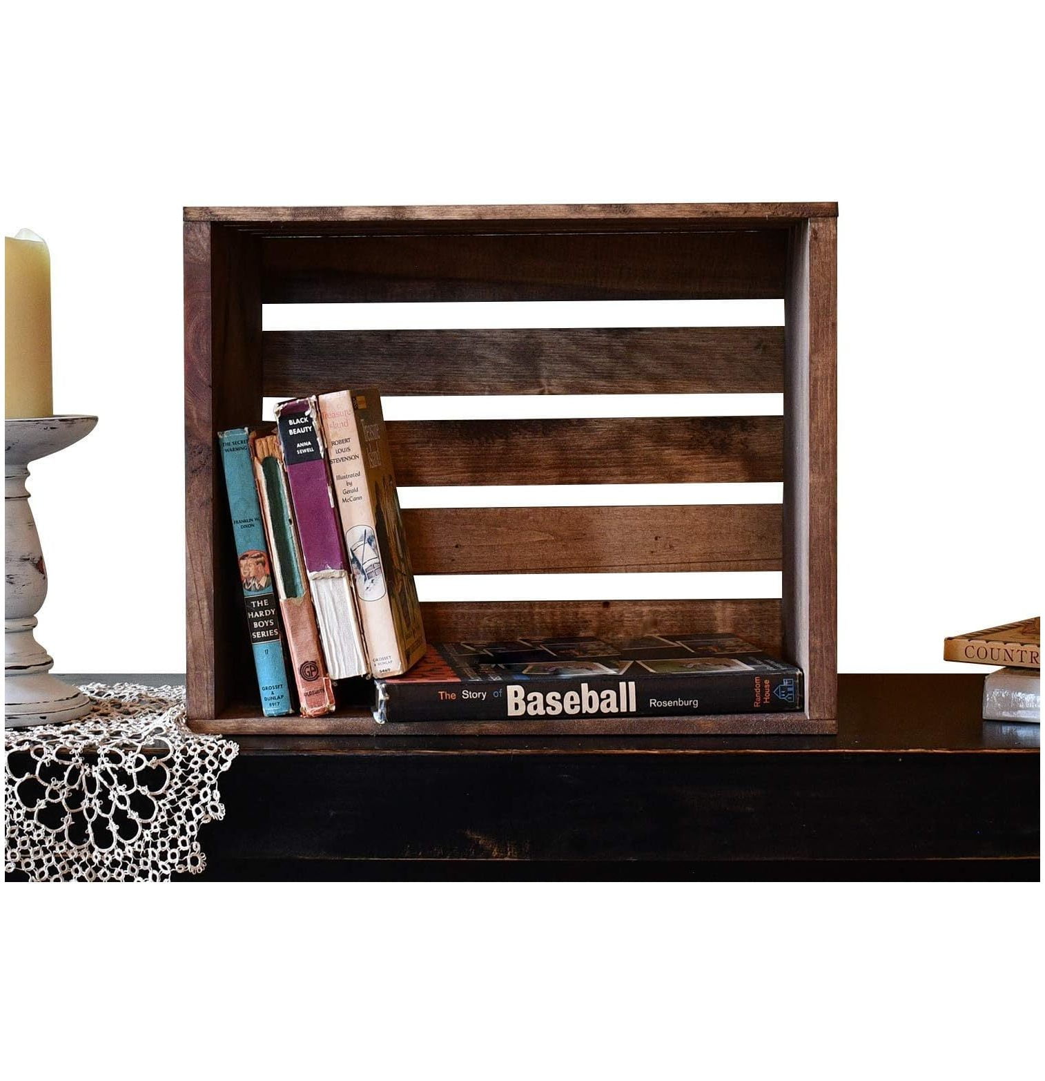 HYYYYH Rustic Wood Crate - Walmart.com