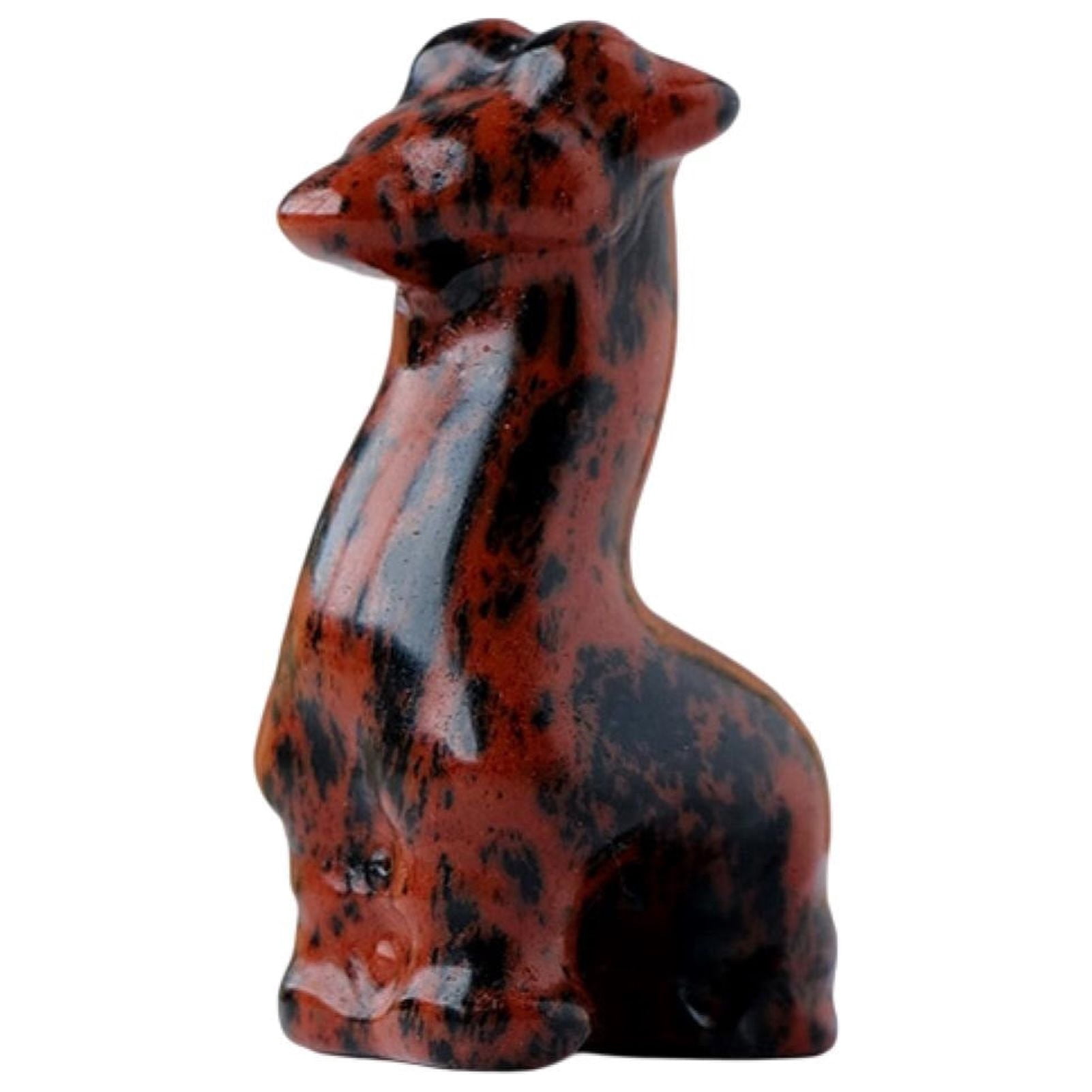 HYmarket Handmade Fawn Statue - Vivid Appearance, Natural Faux Crystal ...