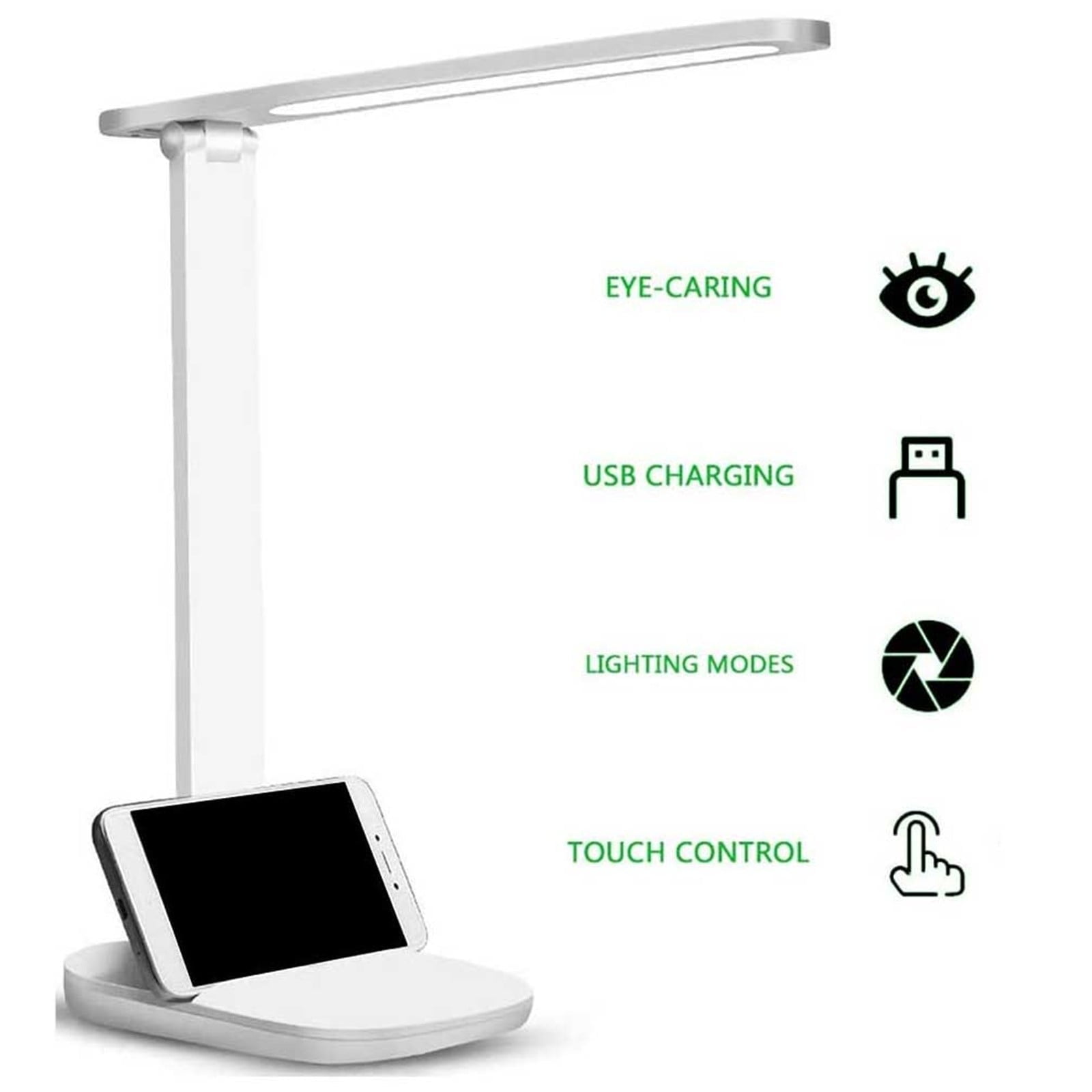 HYwys LED desk lamp, USB dimmer desk lamp, eye desk lamp - Walmart.com