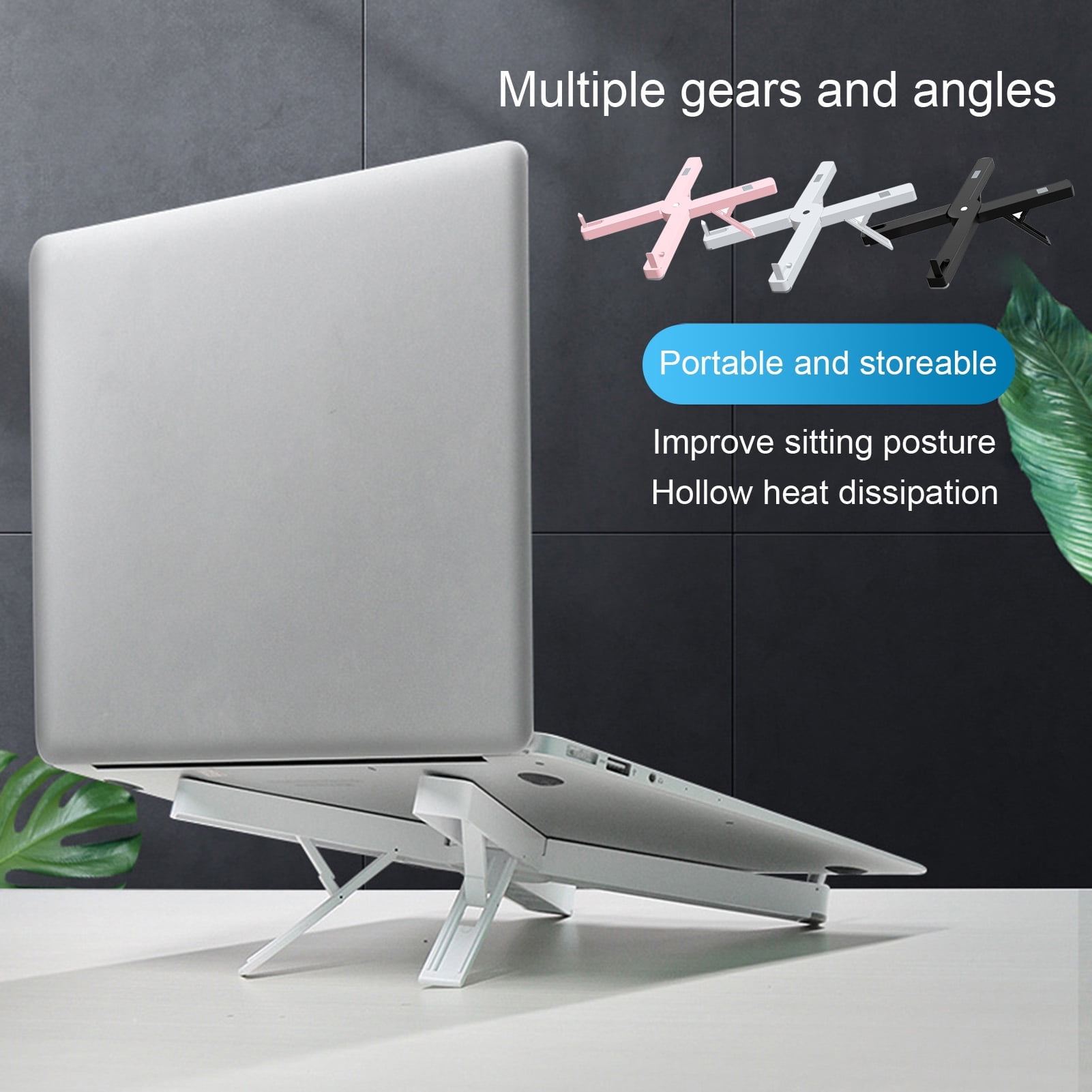 HYwys Laptop Rack Stable Ergonomic Design Adjustable Angle Portable ...