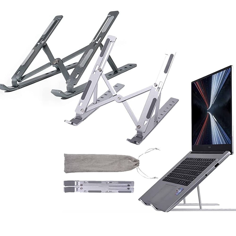 HYwys Portable Laptop Stand Desk Adjustable Foldable Aluminum Holder ...