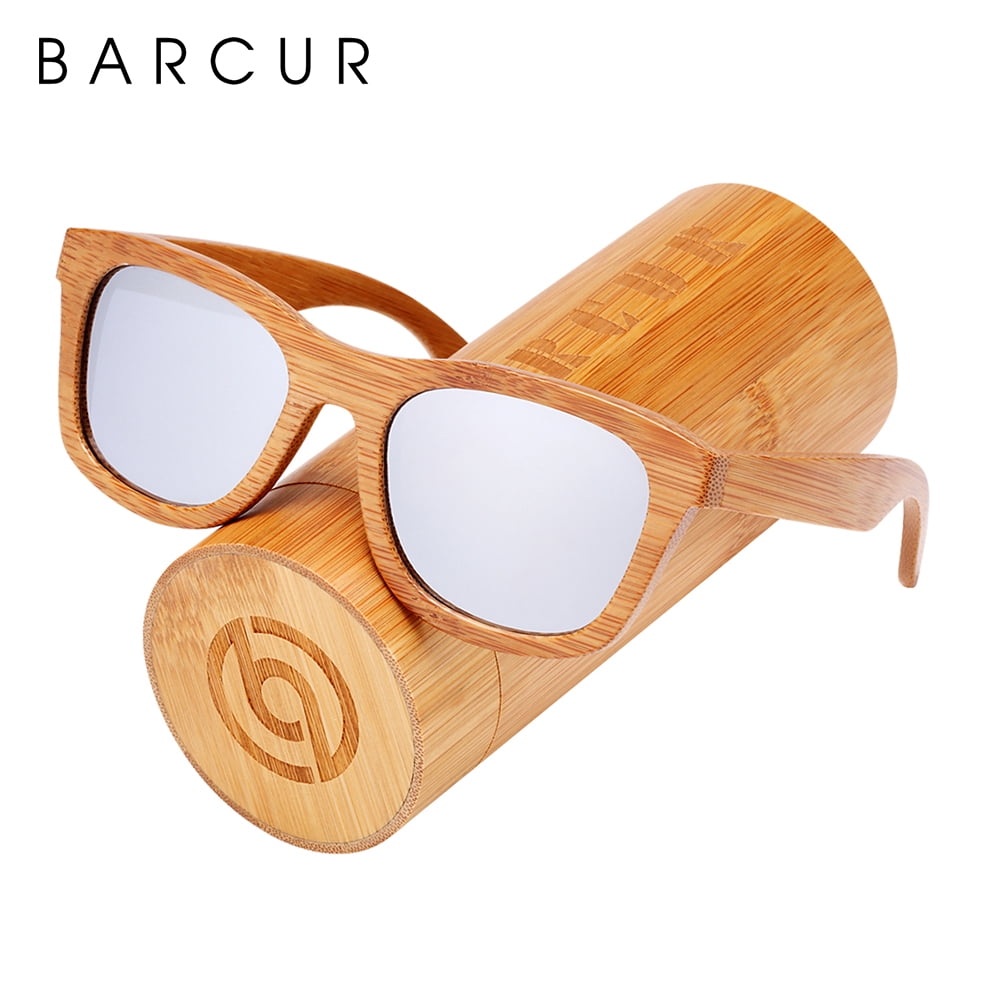 HYwys Retro Square Men Sun Glasses Women Polarized Sunglasses Natural ...