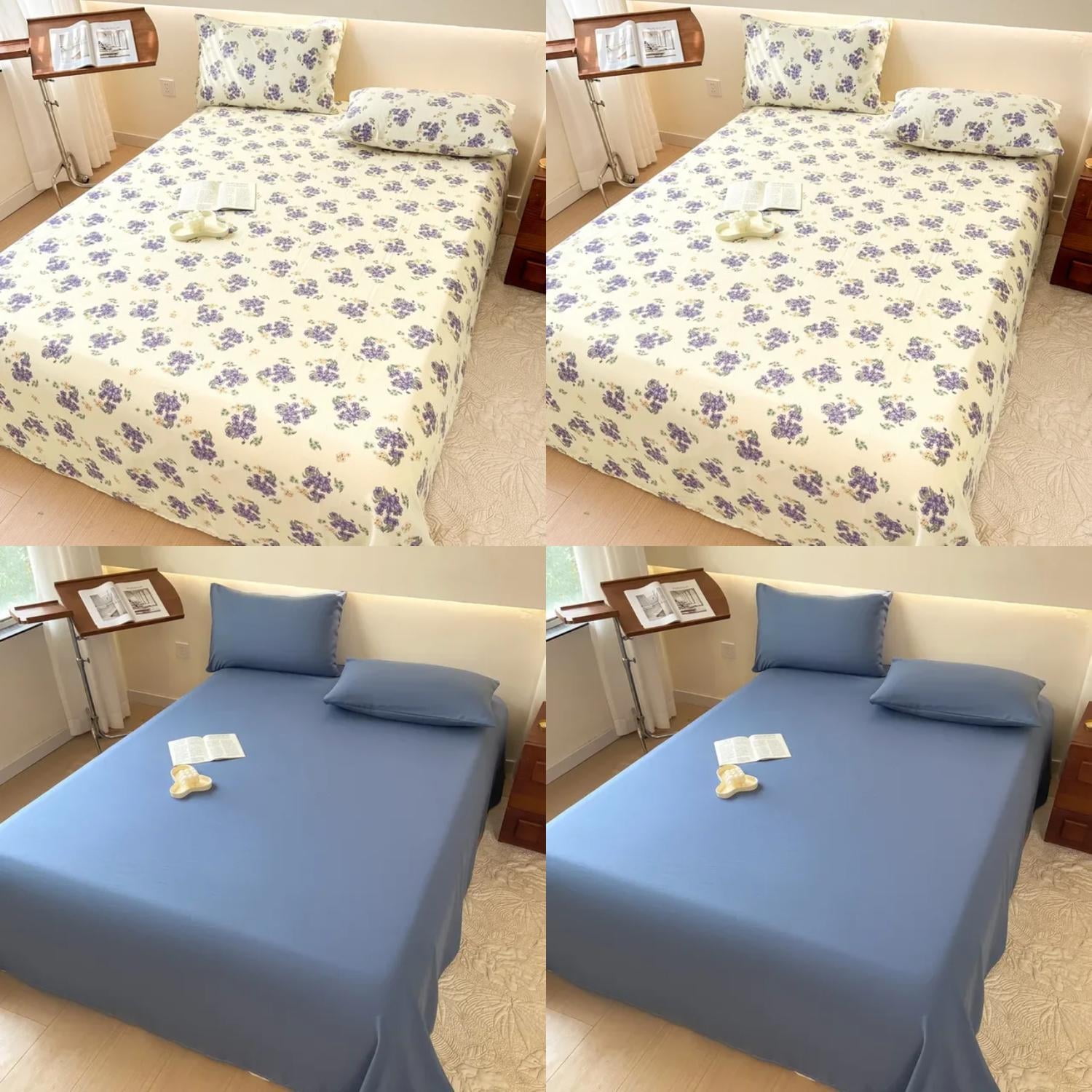 HYwys Simple Densely Packed College Dorm Bedding Set in Three-Piece ...