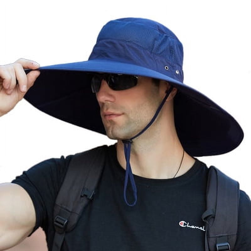 HYwys Super Wide Brim Sun Hat UPF50 Waterproof Bucket Hat for Fishing ...