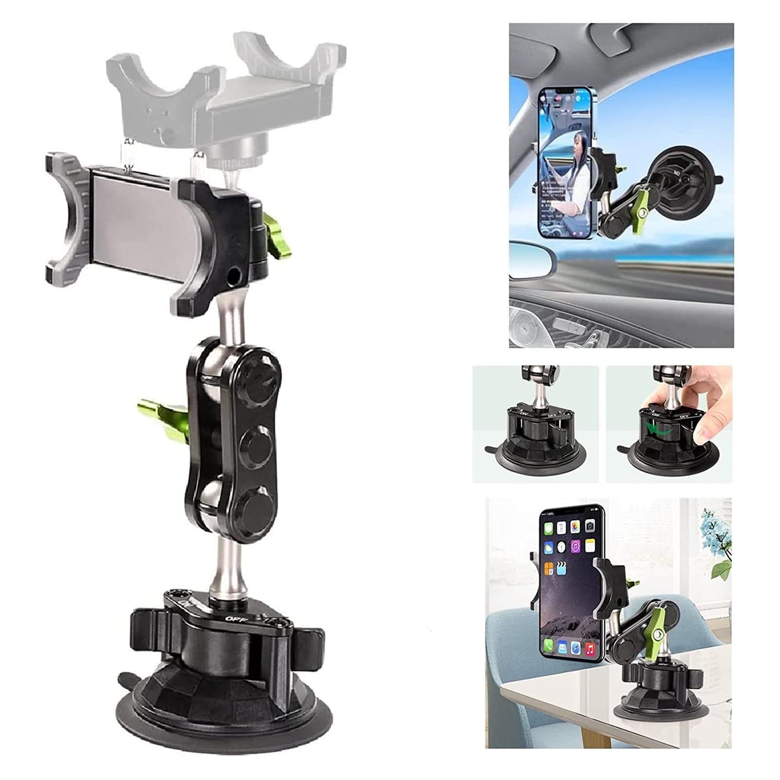 HYwys Wheel Laptop Holder Clip Phone Mount Desk Toddler Airplane Bed ...