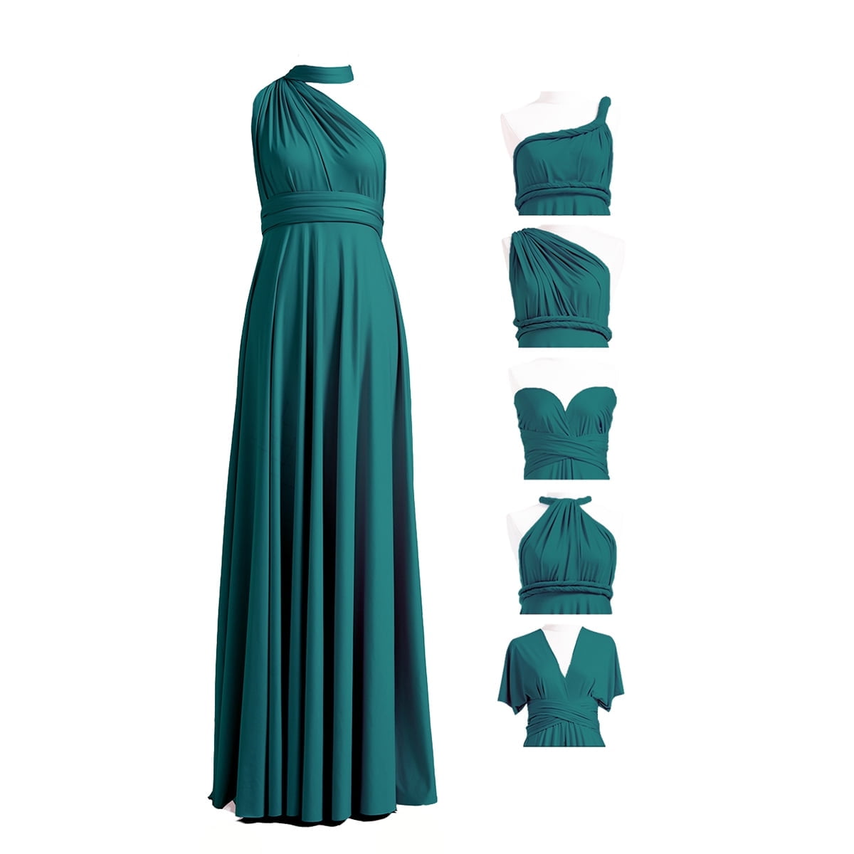 HYwys Womens Bridesmaid Convertible Infinity Dress Transformer Evening ...