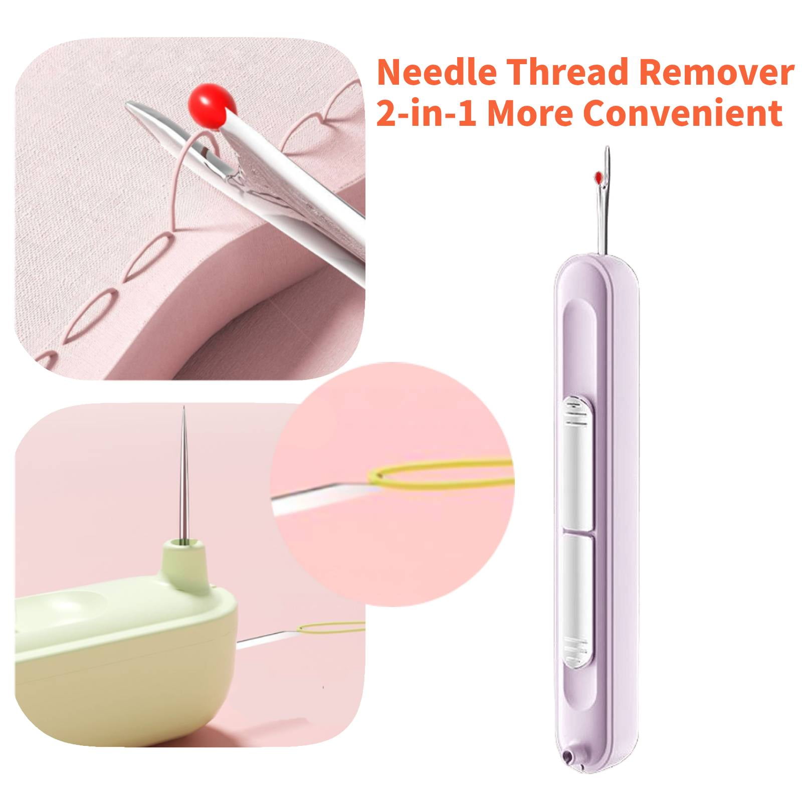 HZAWHX 2 in 1 Needle Threader Seam Ripper Upgraded Automatic Needle ...