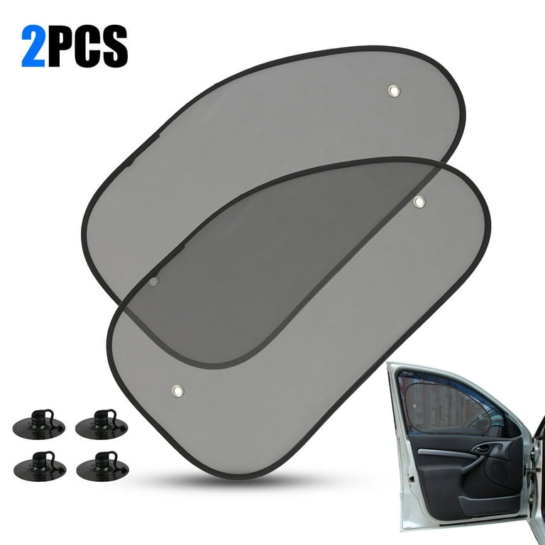 HZCY 2pcs Car Rear Side Window Sun Visor Car Front Window Shade Baby Window Sun Shades Sun Glare UV Rays Protection Mesh Back Window Visor Fit for Vehicle Truck SUV Auto