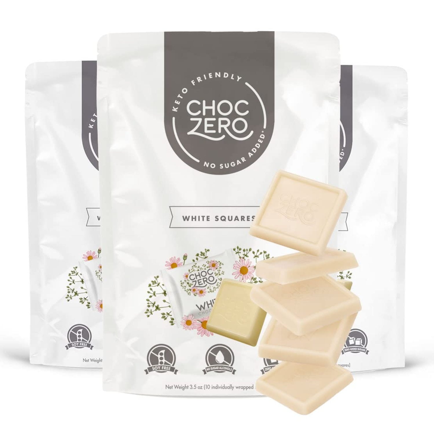 HZJF Keto White Chocolate - No Sugar Added, Low Carb, Portion ...