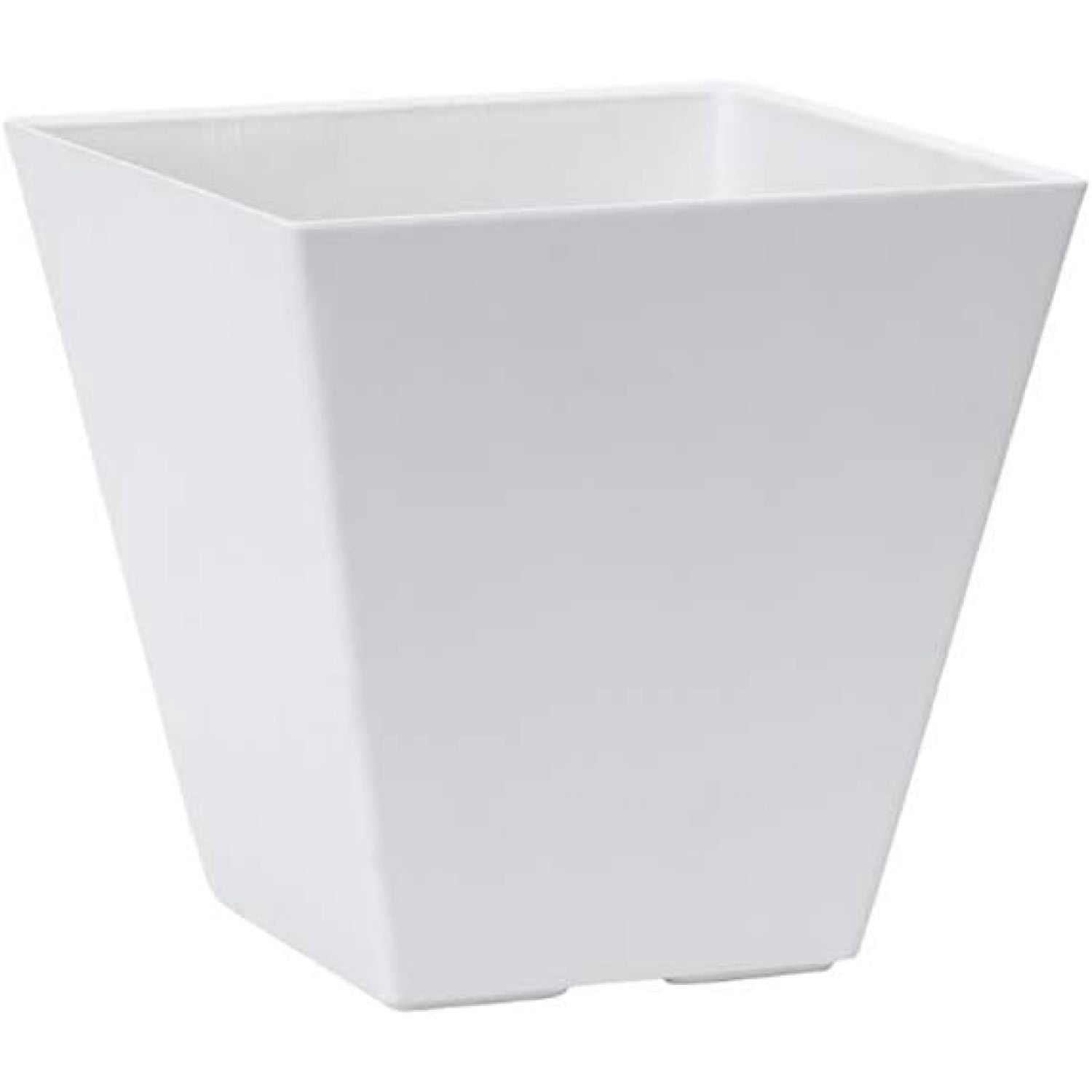 HZJP Artstone 35082 Ella Square Planter, White - Walmart.com