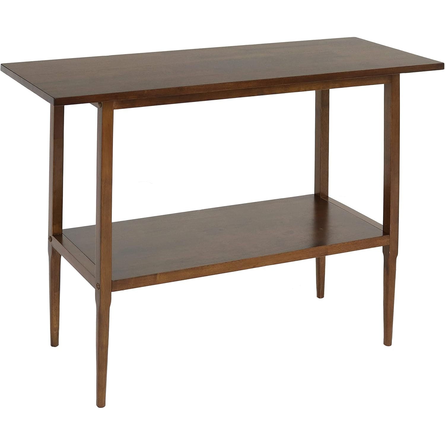 HZJP Lawrence Mid-Century Modern Solid Rubberwood Console Table - for ...