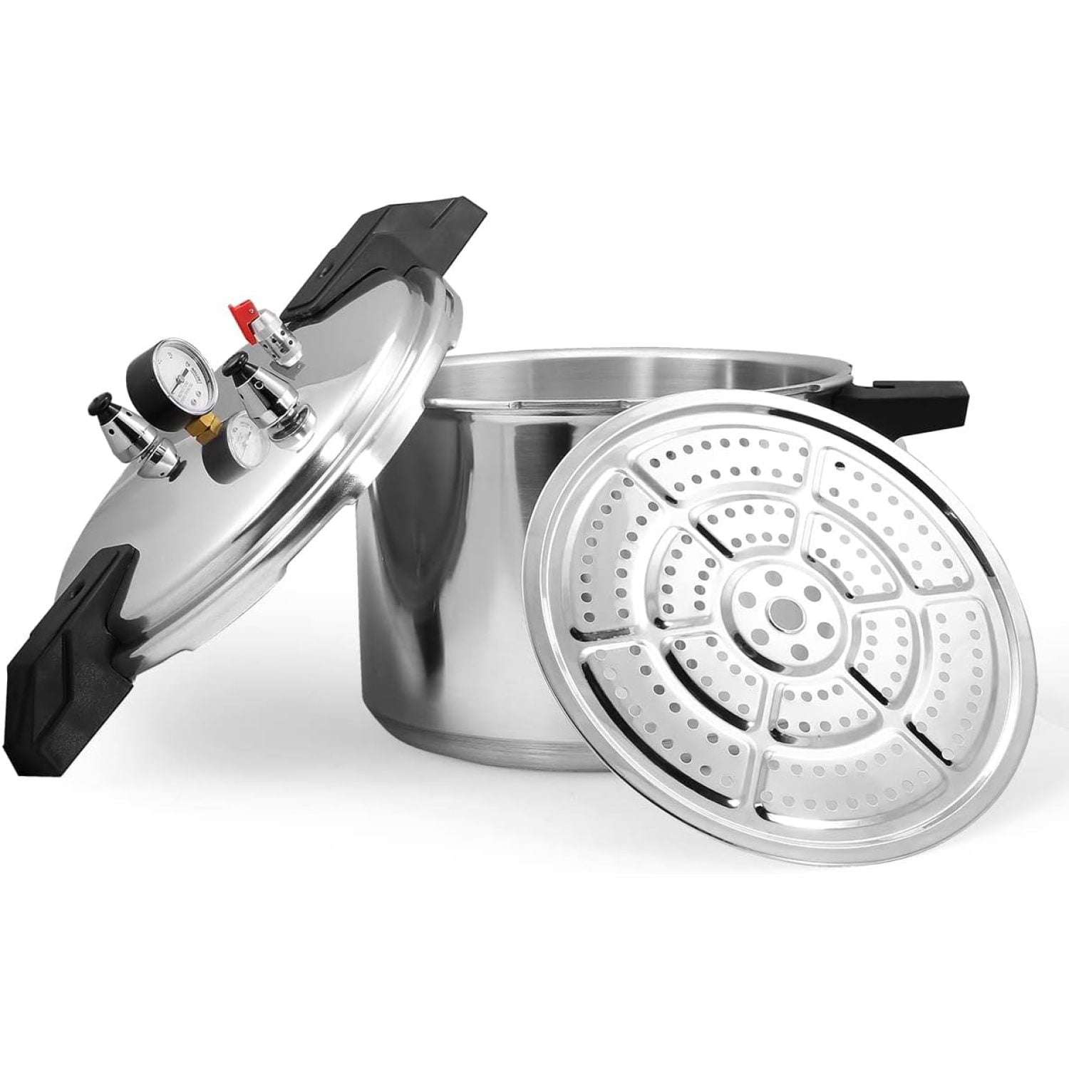 HZJP Pressure Cooker, Pressure Canner, Pressure Gauge, Cooking Rack ...