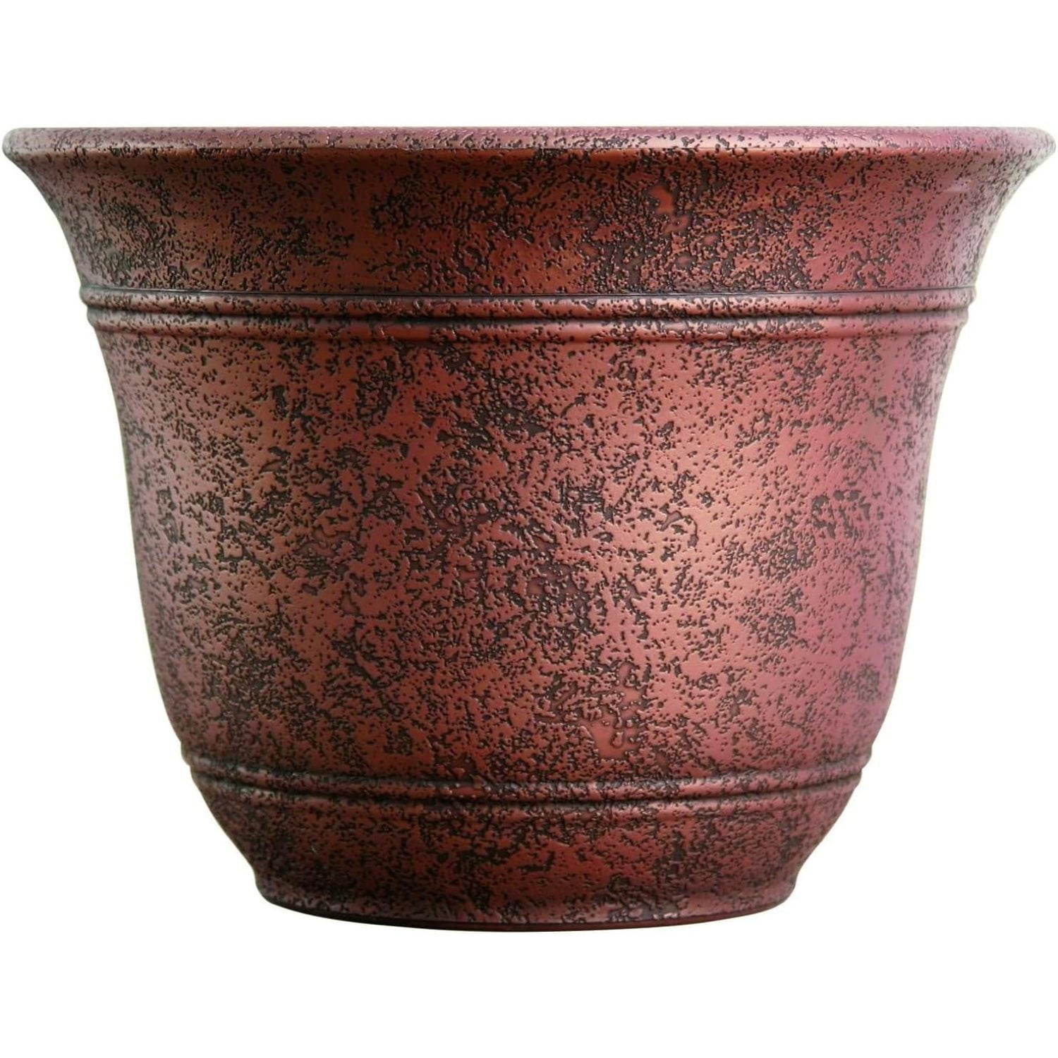 HZJP Sierra Round Self-Watering Pot - Lightweight Plastic Planter for ...