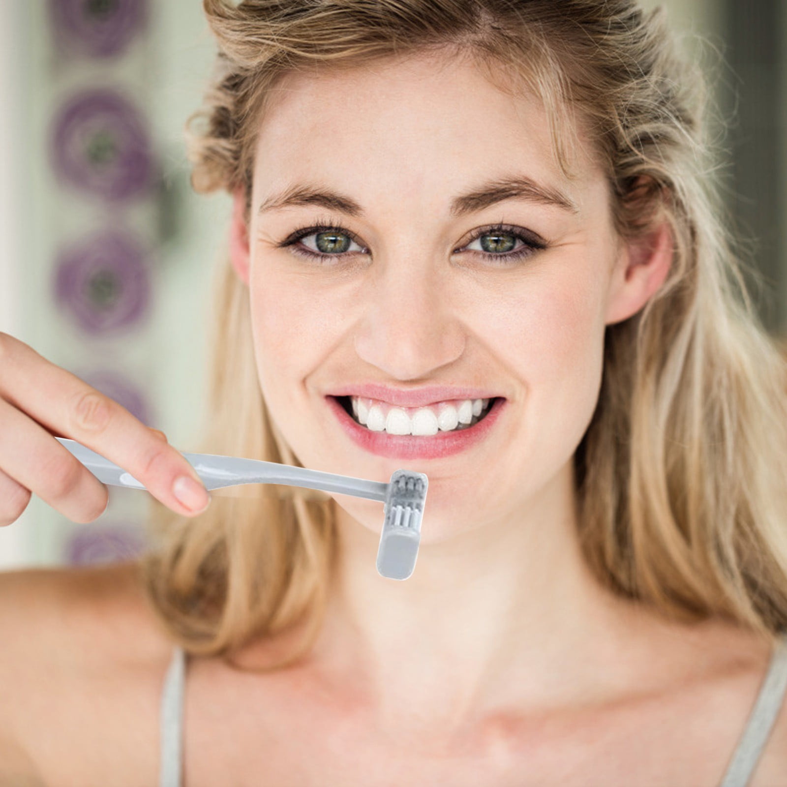 HZJYIJ Manual Toothbrushes 6-Sided Adult Full-Round Toothbrush ...