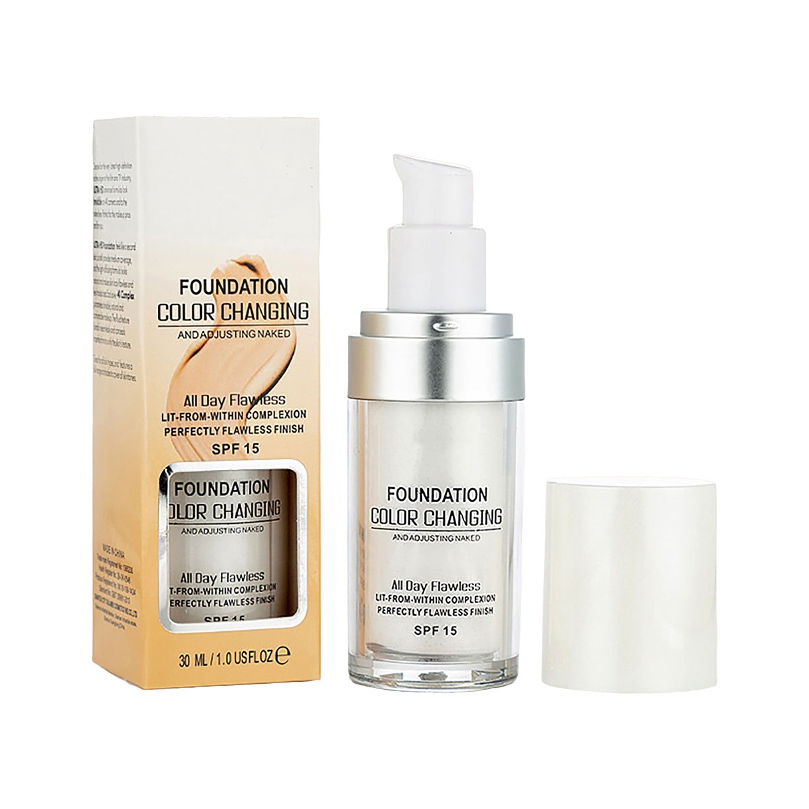 HZLPFO Color Changing Foundation by TLM, Liquid Foundation Makeup, All ...