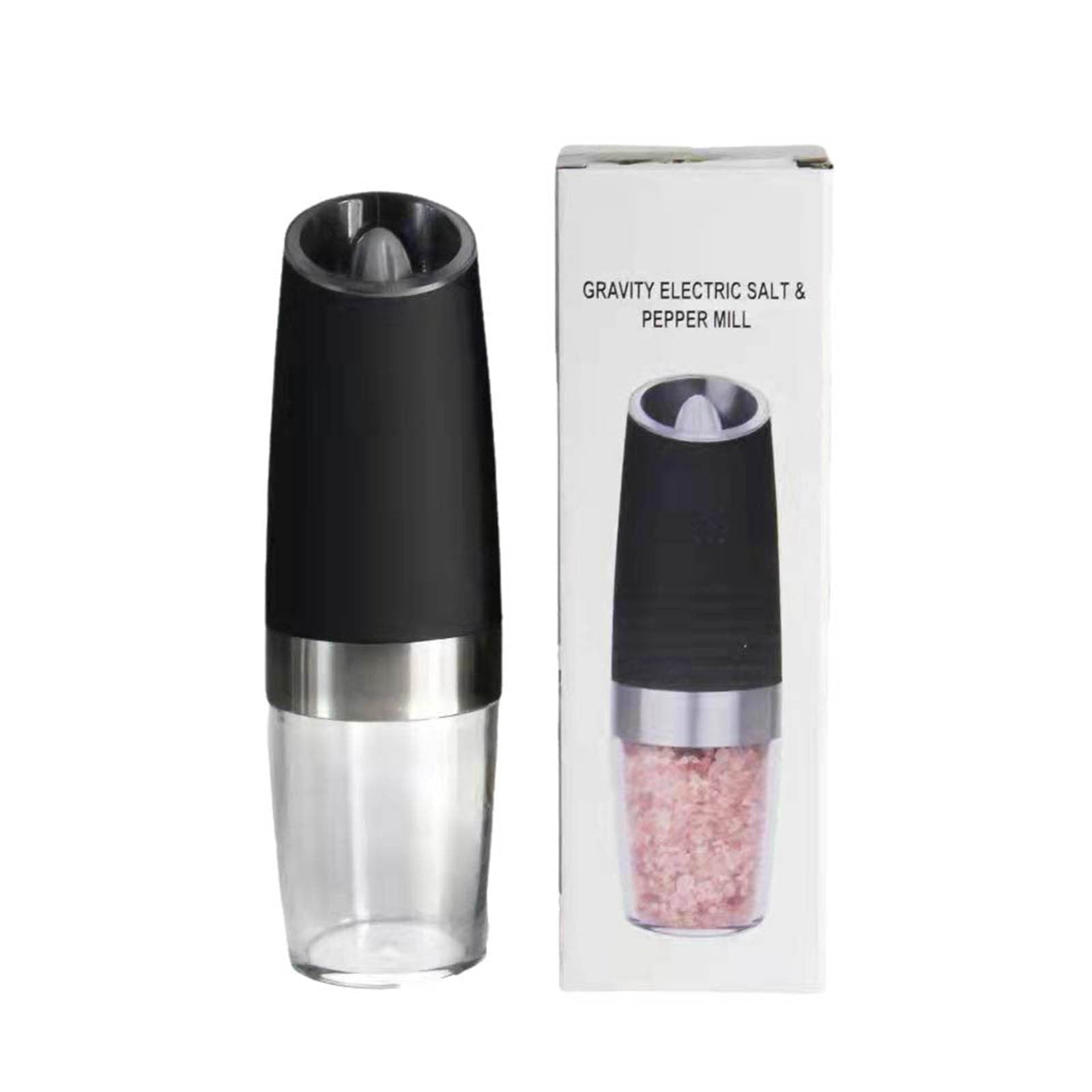 HZLPFO Gravity Electric Salt and Pepper Grinder Set Automatic Shakers ...