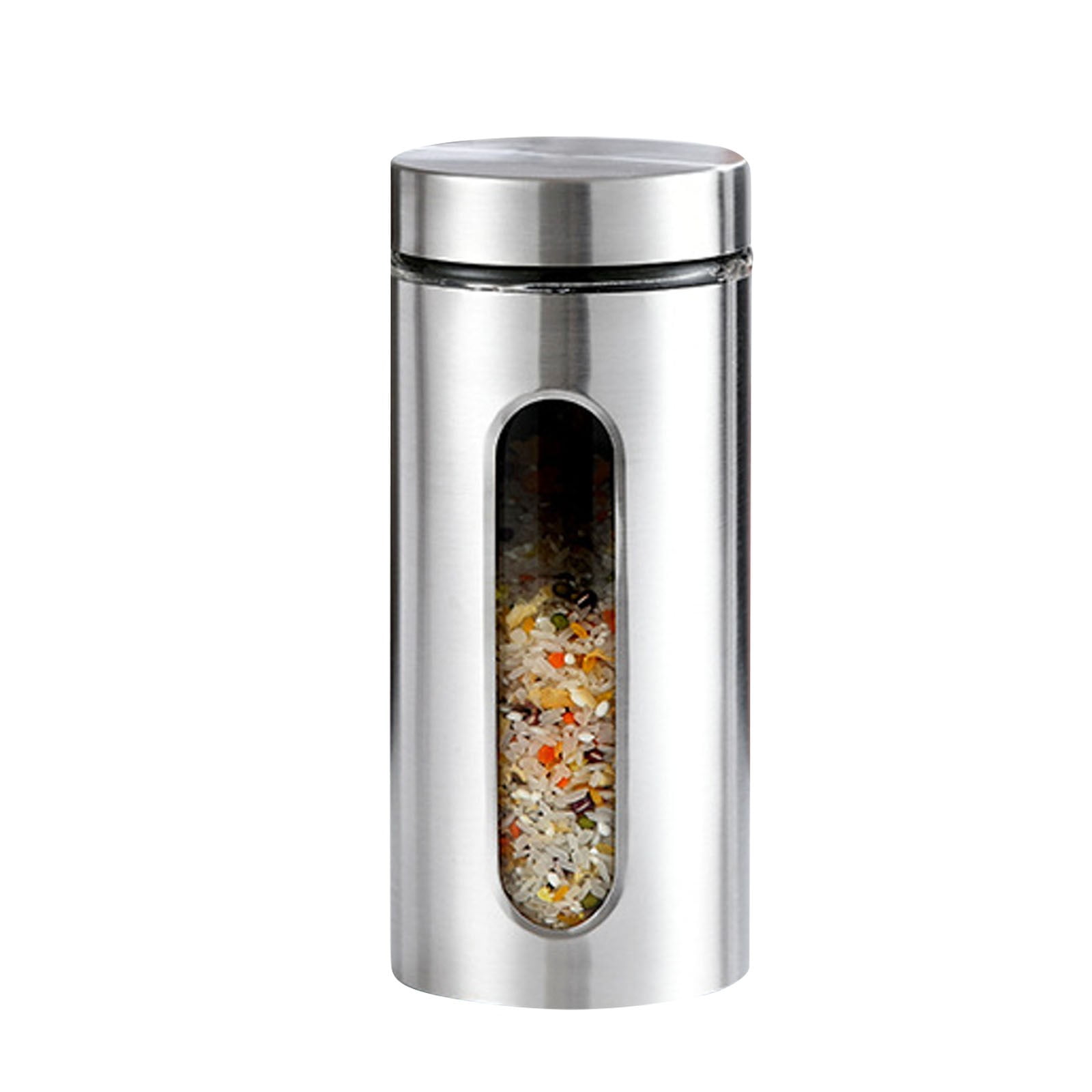 HZLPFOStainless Steel Food Storage Jar Food Storage Jars Stainless ...