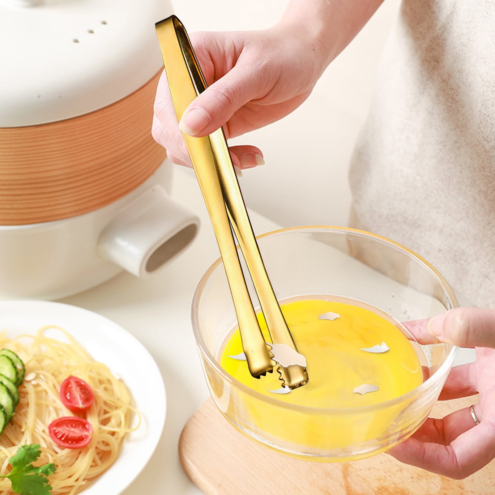 HZLXW 1/2Pcs Egg Membrane Removal Tool Compact Eggshell Fragment ...