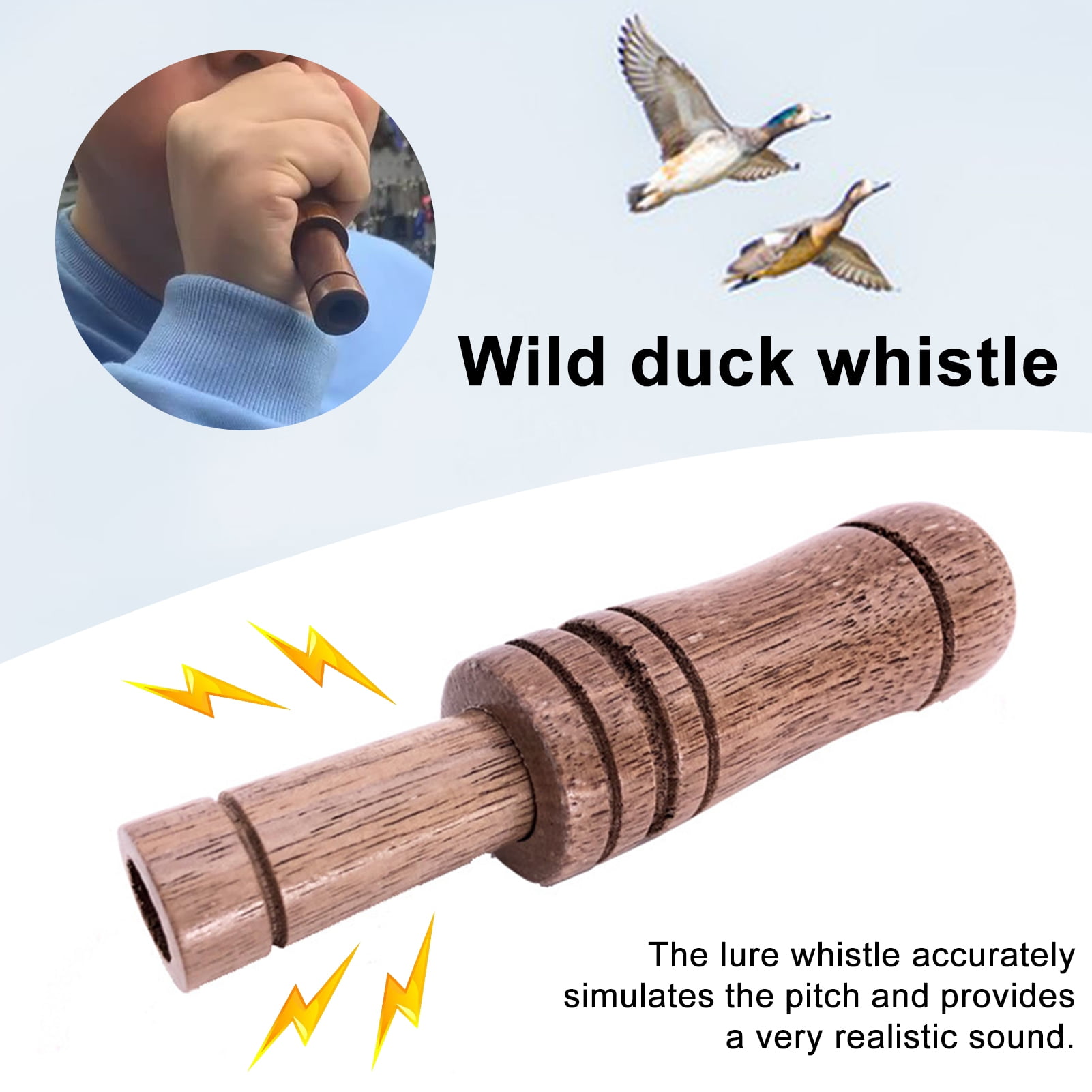 HZLXW 1/2Pcs Outdoor Duck Call Whistle Portable Lightweight Hunting ...