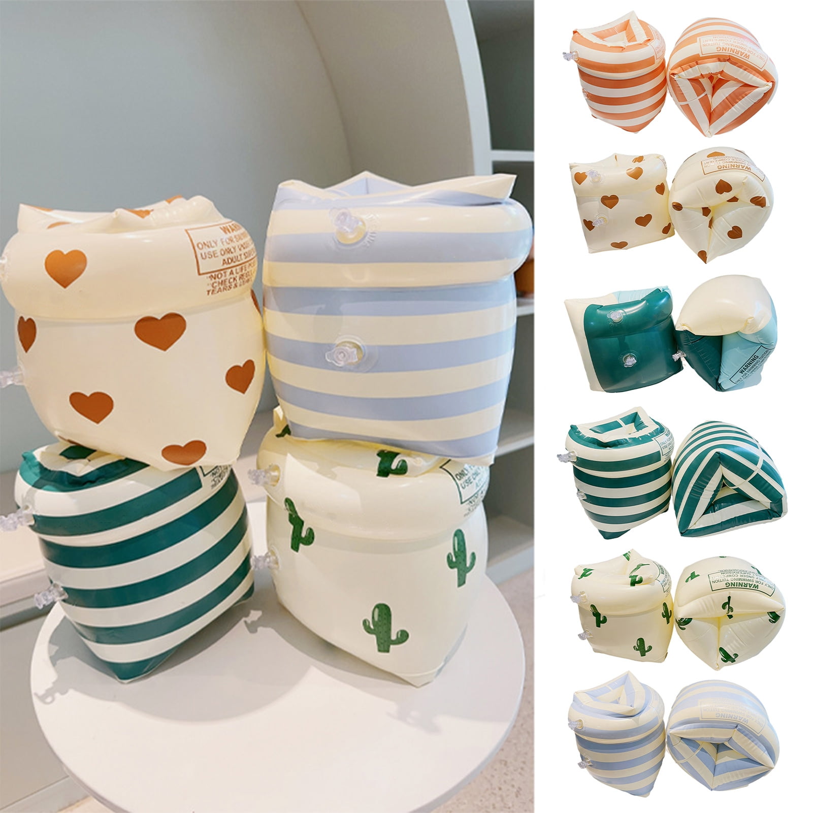 HZLXW 1 Pair Arm Float Rings Exquisite Pattern Reusable Smooth Surface ...