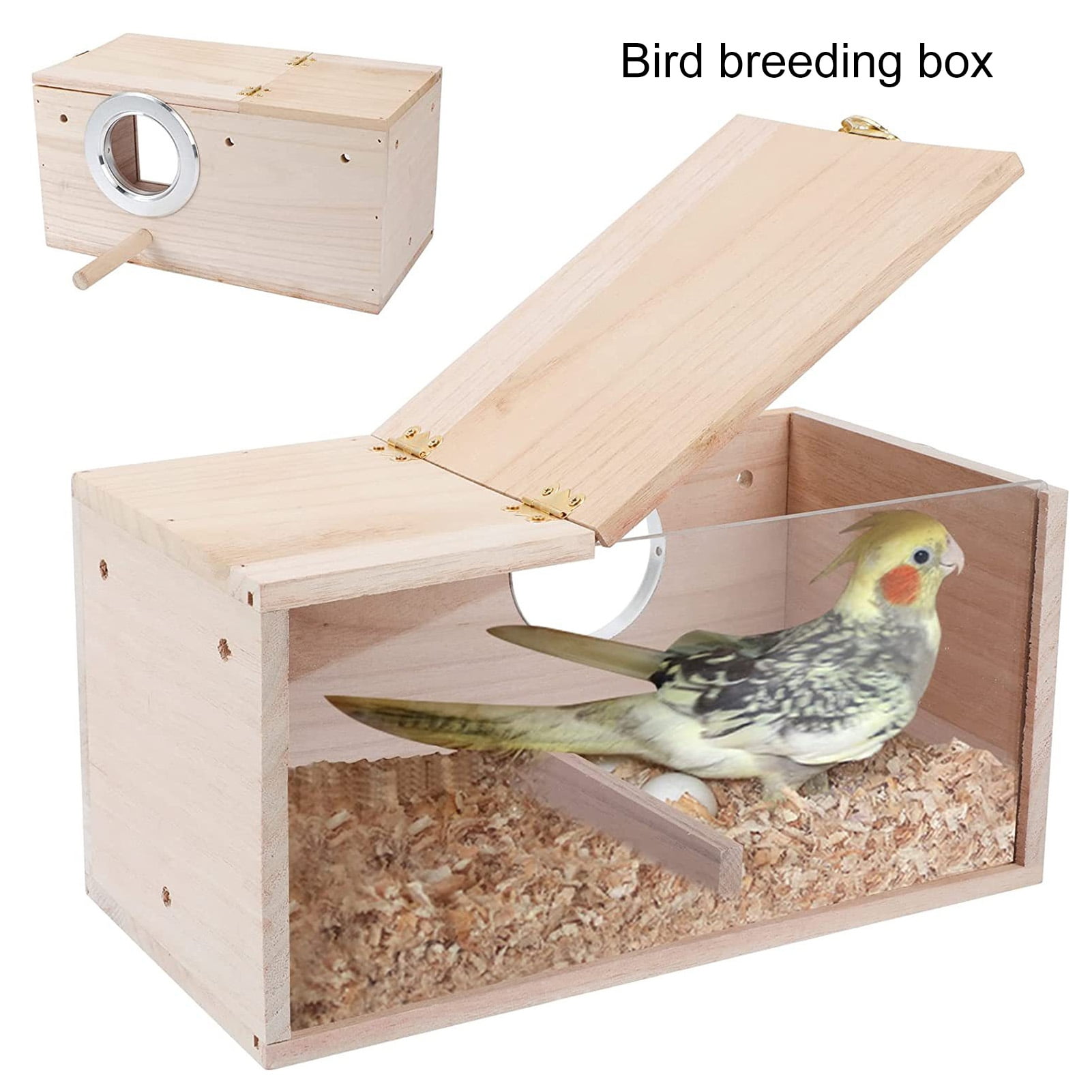 HZLXW 1 Set Bird Breeding Box Transparent Smooth Edges Outdoor Bird ...