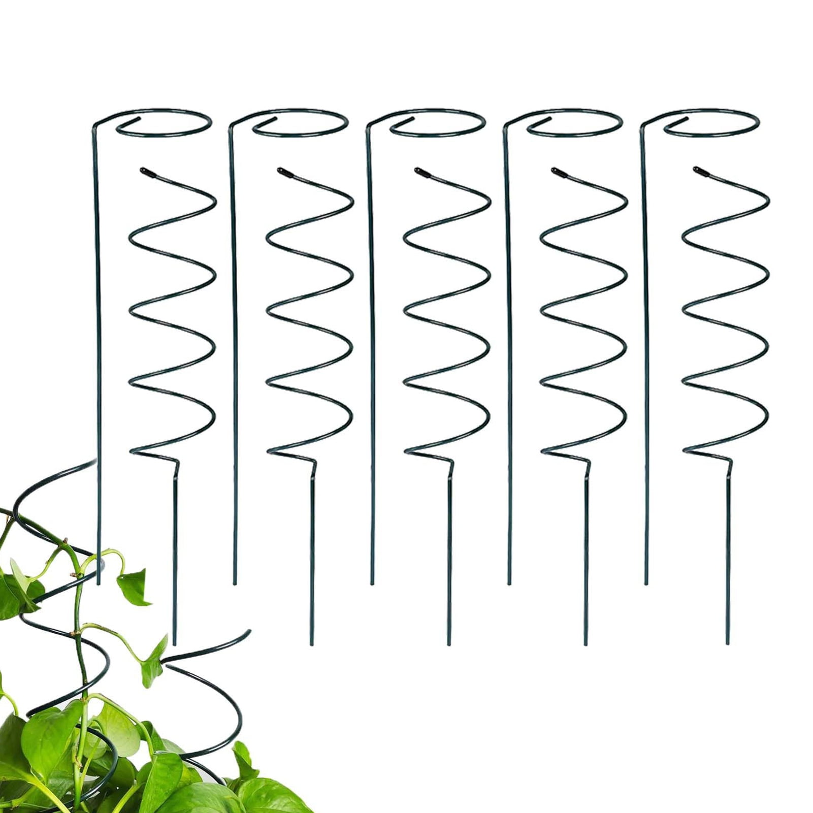 HZLXW 10Pcs Tomato Twist Pile Climbing Vegetables Gardening Fixing Rod Easy Installation Weather ...