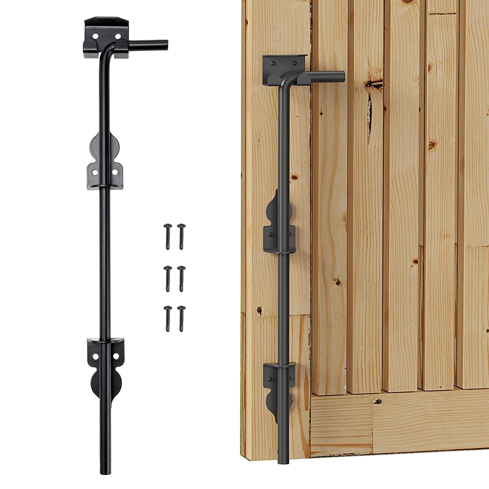 HZLXW 12 Inch Fence Gate Latch Metal Cane Bolt Gate Drop Rod ...