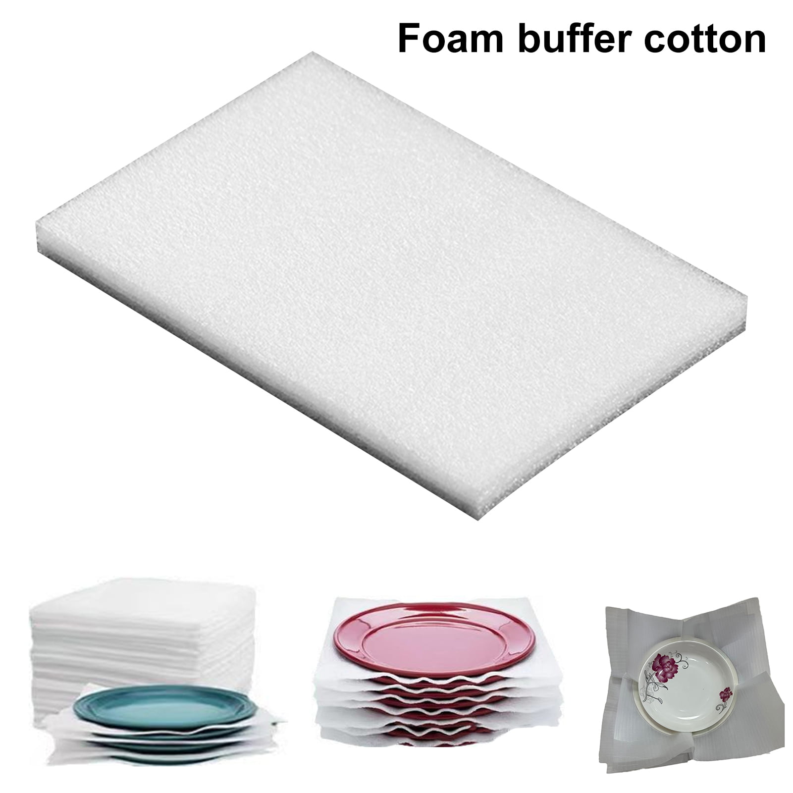 HZLXW 120Pcs Foam Cushioning Sheet Professional Glassware Dishes Plates ...