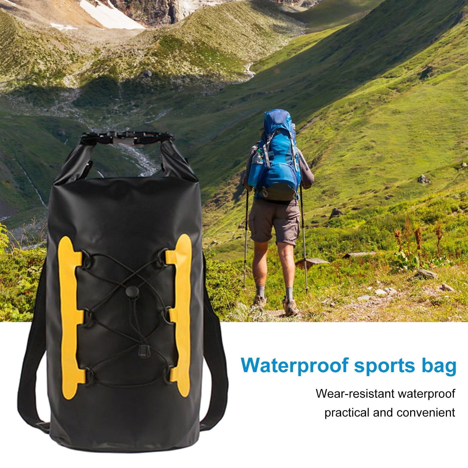 HZLXW 15L Waterproof Dry Bag Large Capacity Good Sealing Adjustable ...