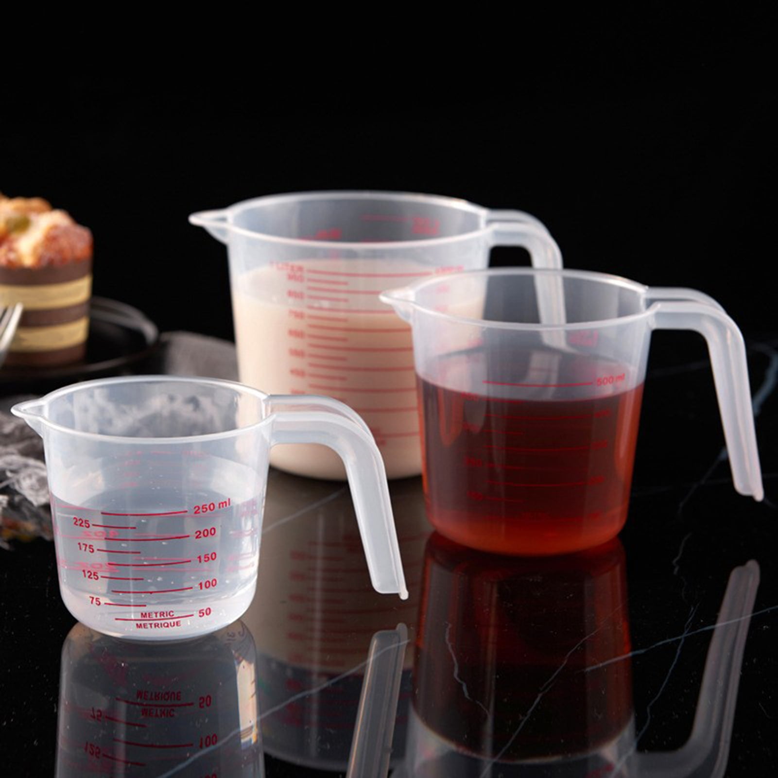 HZLXW 2/3Pcs Measuring Cup Set Liquid Measuring Cups Easy Pour Spout ...