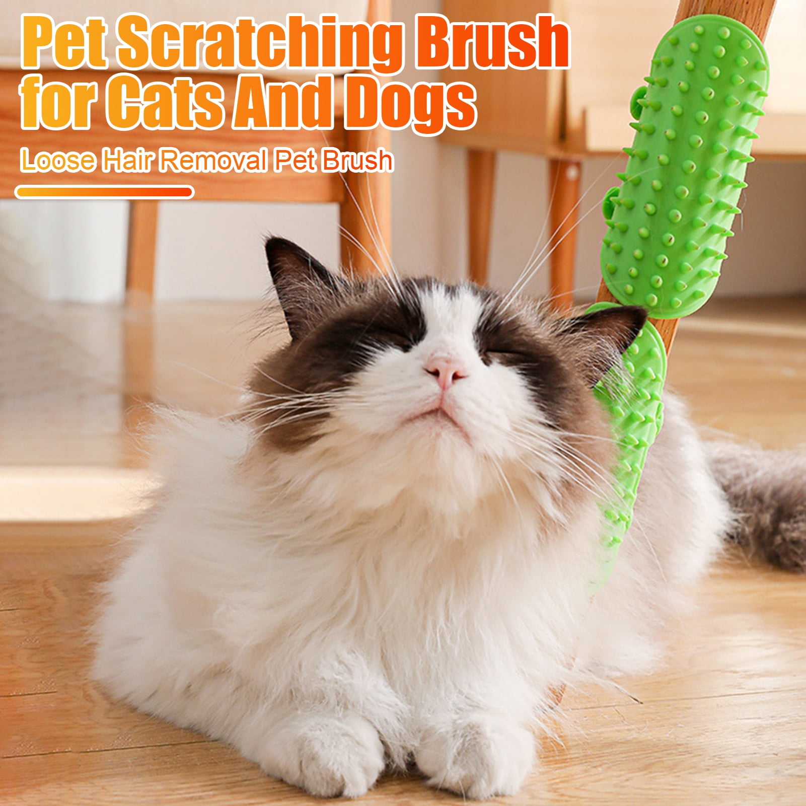 HZLXW 2/4Pcs Cat Self Groomer Silicone Cat Brush Adjustable Table Leg ...