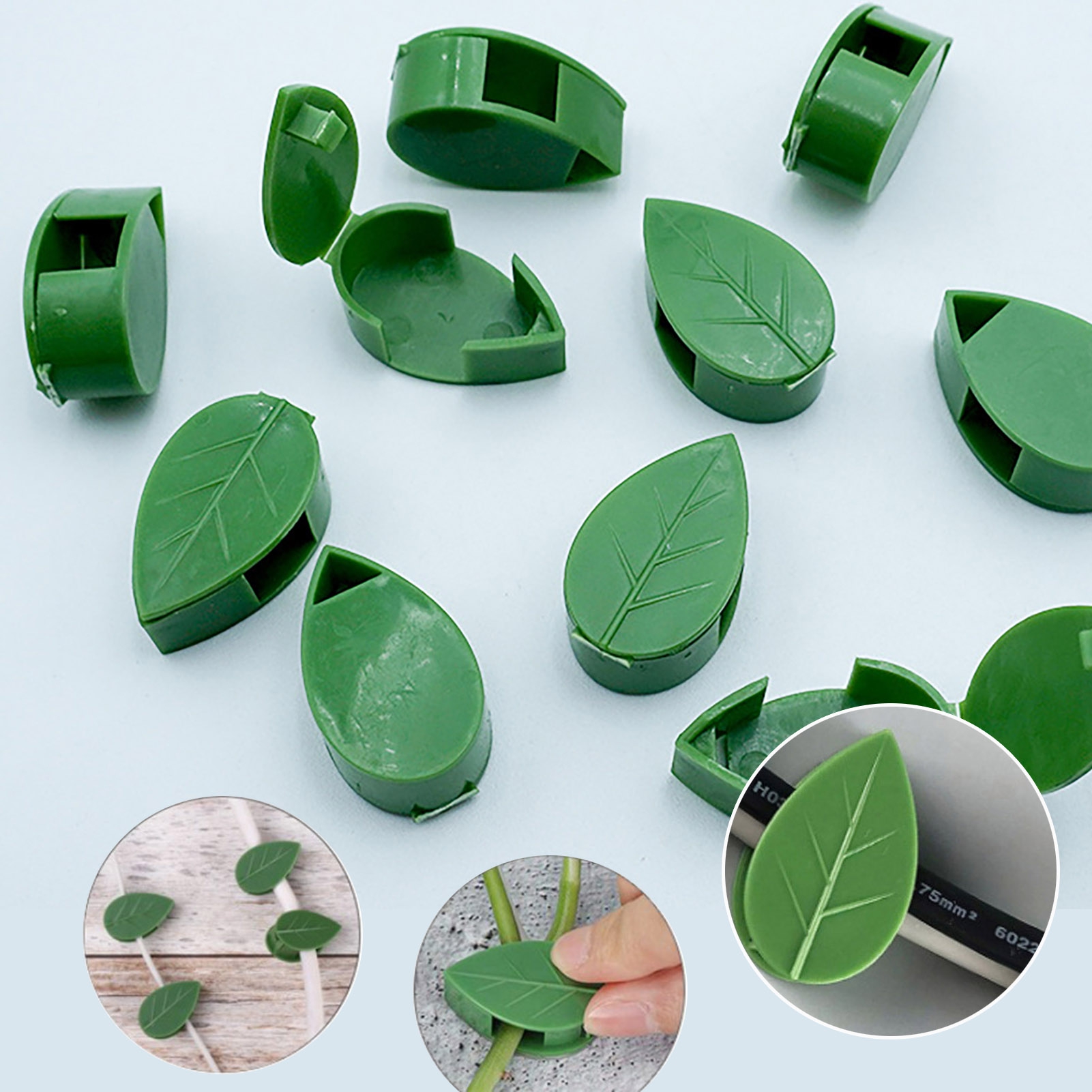 HZLXW 20/60/90 Pcs Plant Vine Fixing Clip Climbing Plant Wall Mount ...