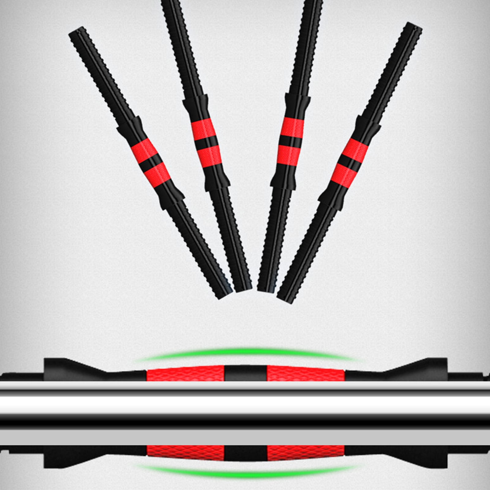 HZLXW 2Pcs Dumbbell Bars Handles Professional Fitness Universal Weight ...