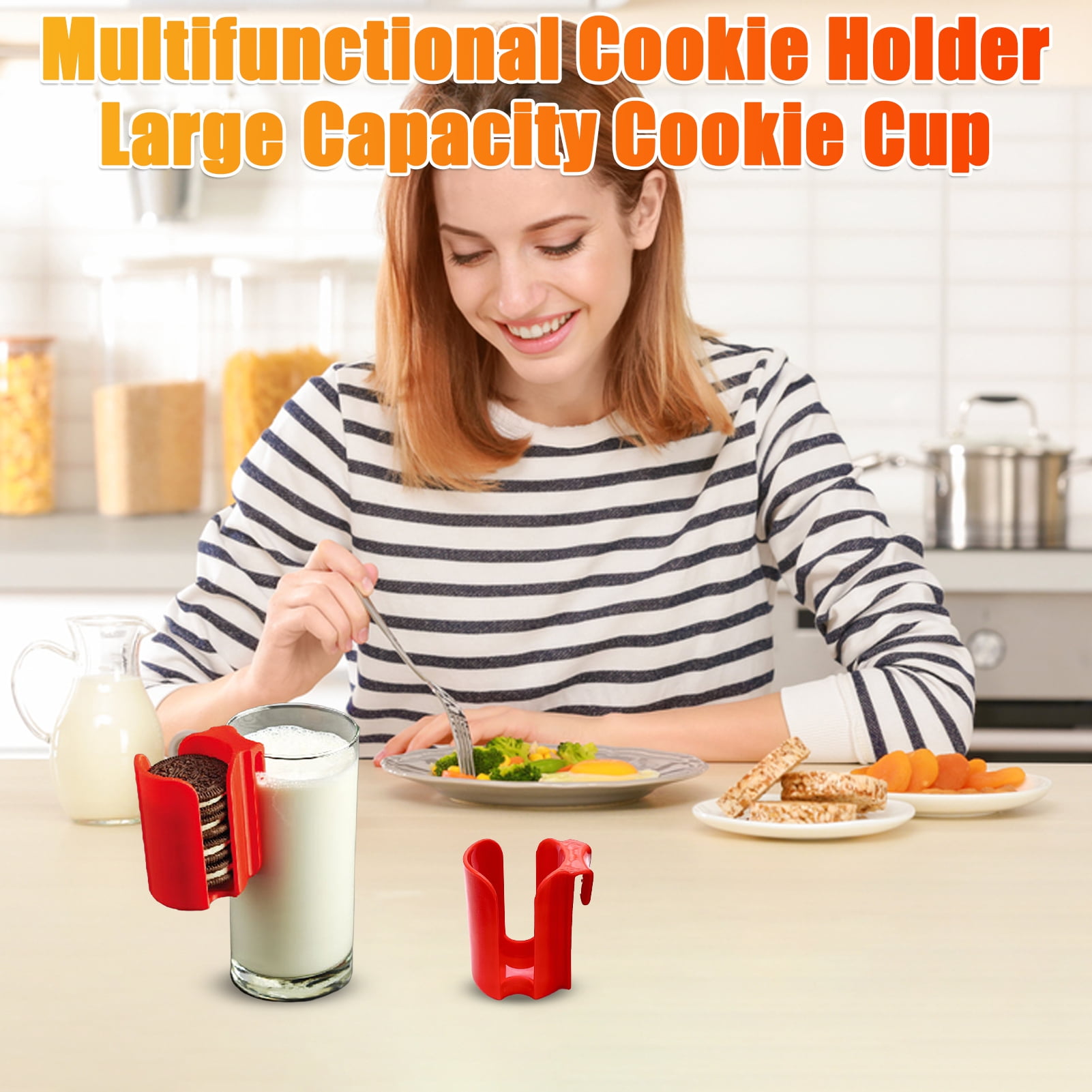 HZLXW 3/4/5Pcs Cookie Holder Mug Cup Kitchen Discovery Creative Cookie ...