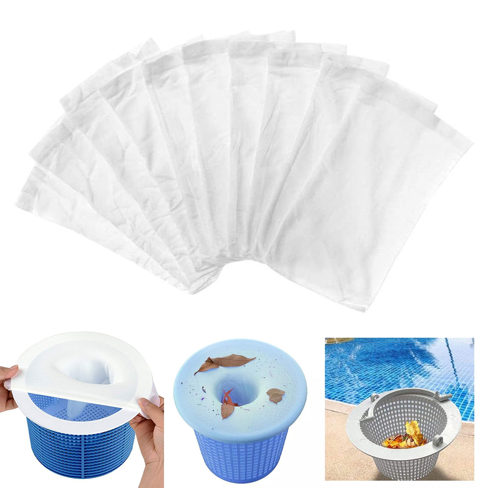 HZLXW 35 Pcs Pool Skimmer Socks Skimmer Baskets Fine Mesh Filter Net ...