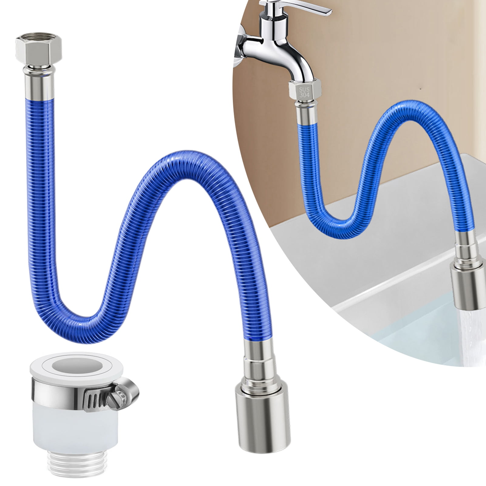 HZLXW 360-degree Rotating Faucet Extender Flexible Hose Design Bend ...