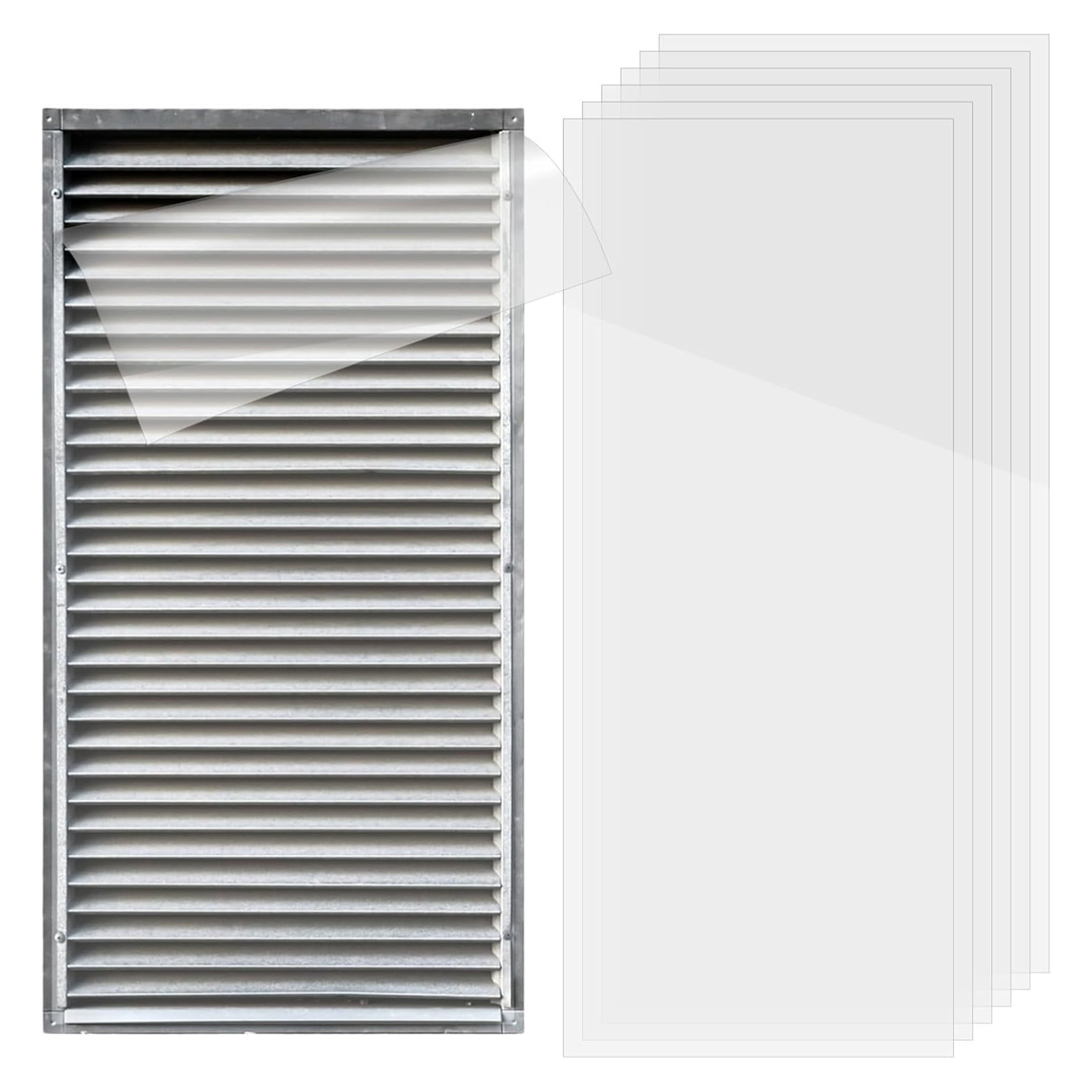 HZLXW 6Pcs 8x15.5-inch PET Vent Covers with Clear Adhesive Home RV HVAC ...