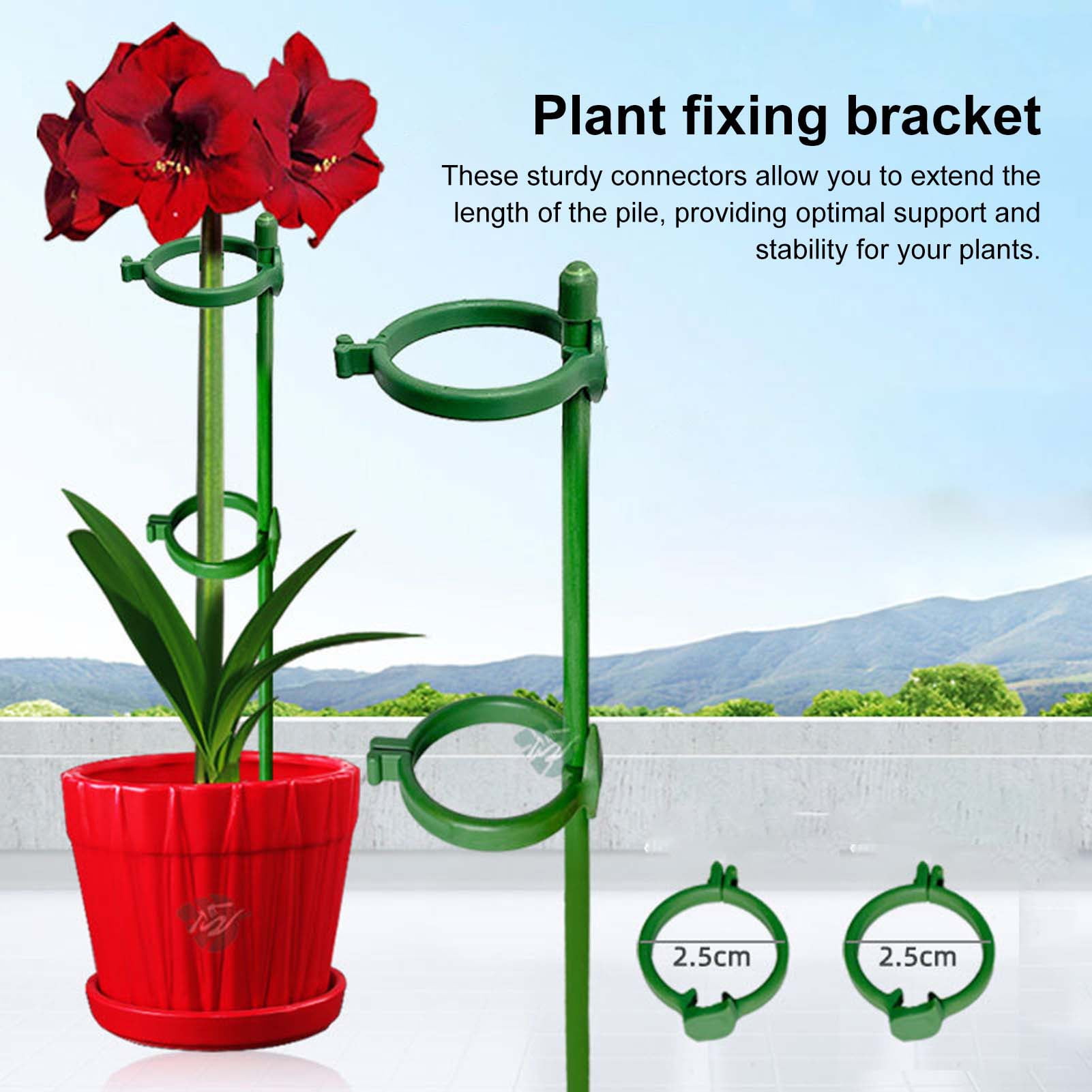 HZLXW Adjustable Length Garden Stakes Indoor Plant Support Poles Simple ...