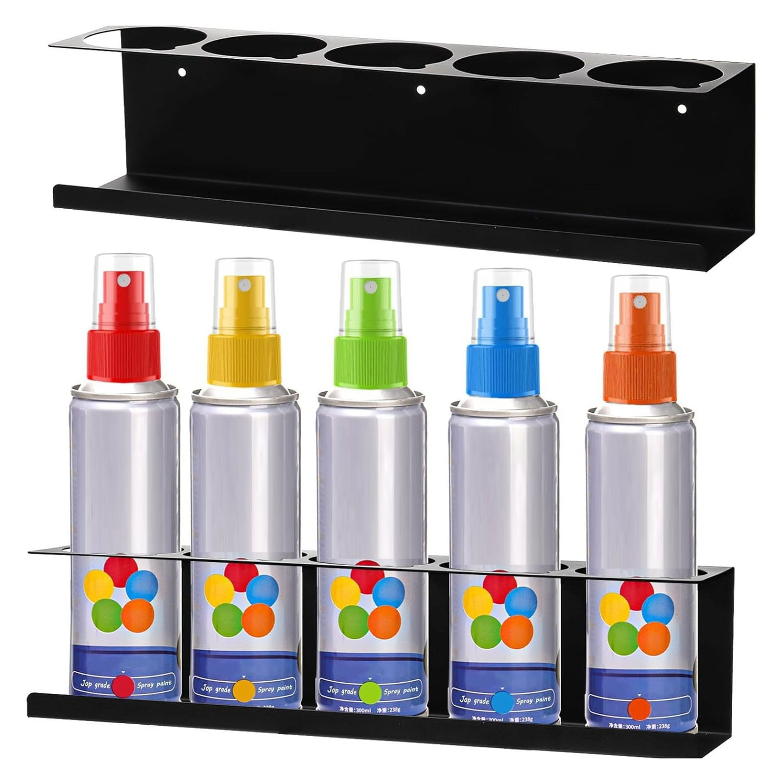 HZLXW Aerosol Spray Can Holder Space Saving Simple Installation Wall ...