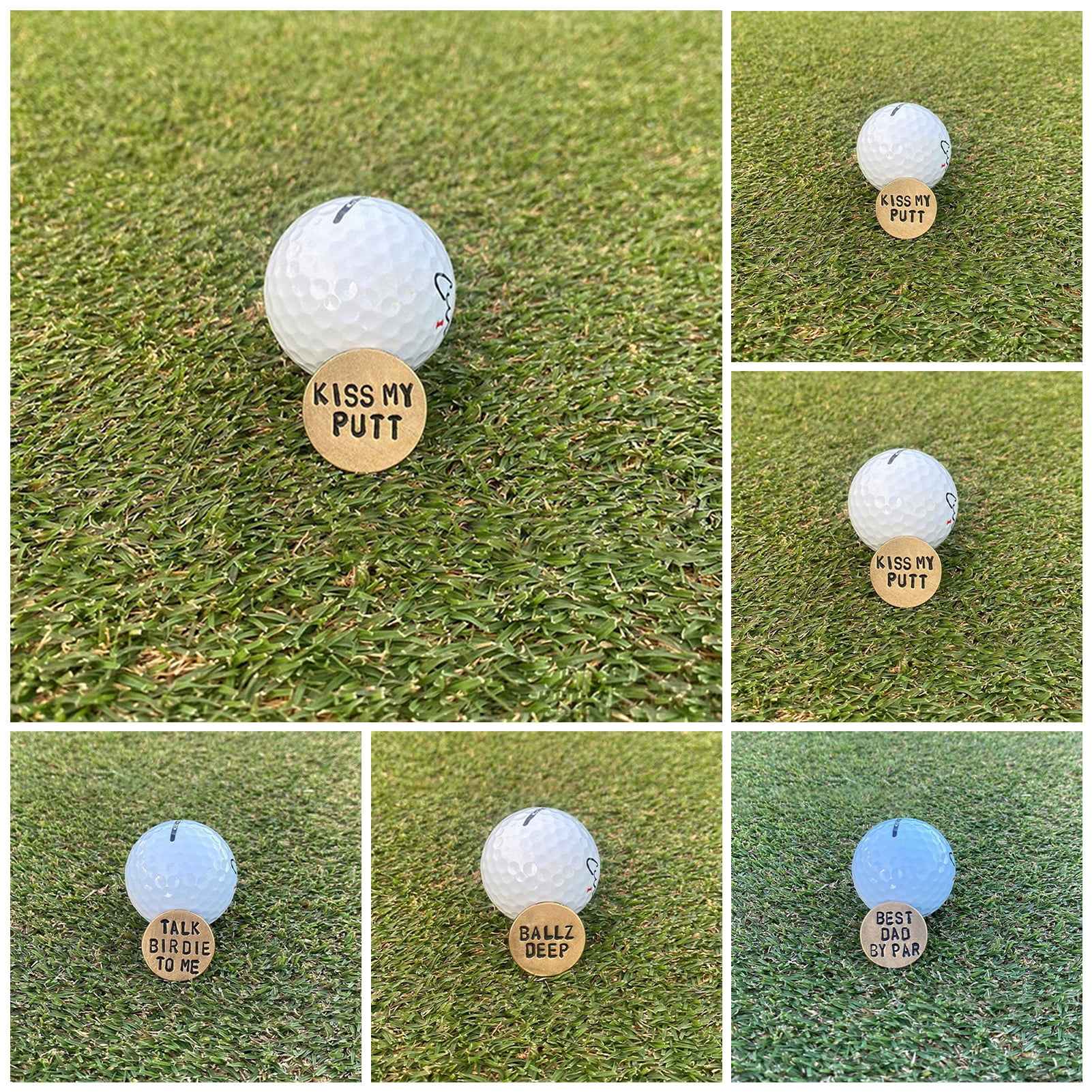 HZLXW Alloy Golf Markers Funny Words Mini Good Toughness Golf Hat ...