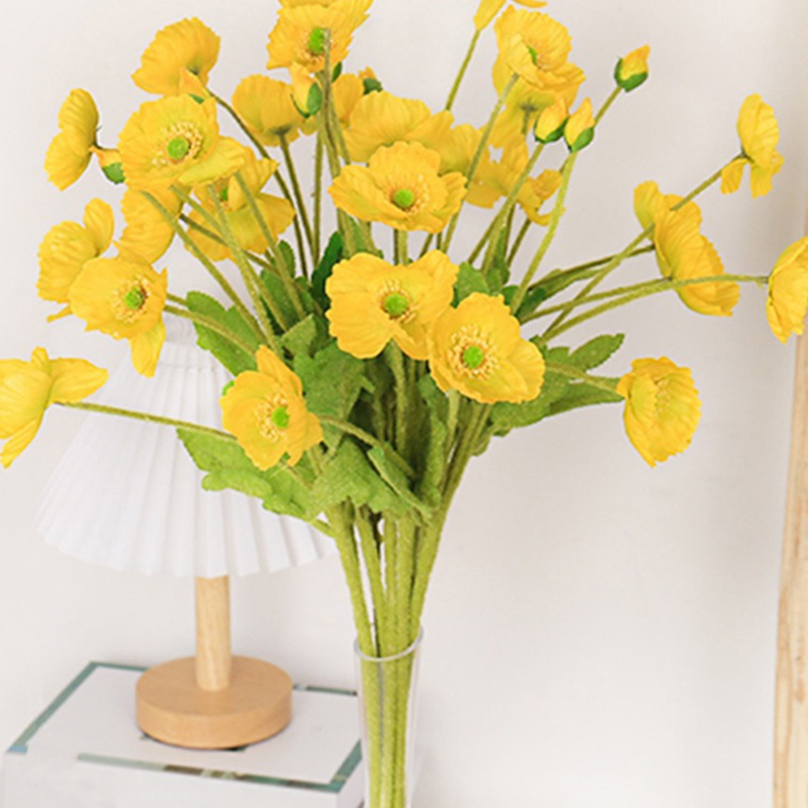 HZLXW Artificial Flower with Stem Realistic Home Office Table ...