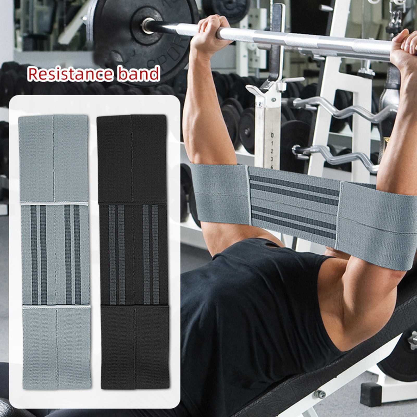 HZLXW Bench Press Resistance Band Men Women Strength Training Assist ...