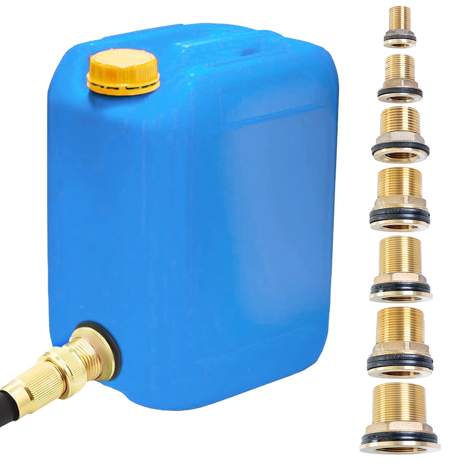 HZLXW Brass Water Tank Connector Set 1/2" Female NPT 3/4" Male GHT ...