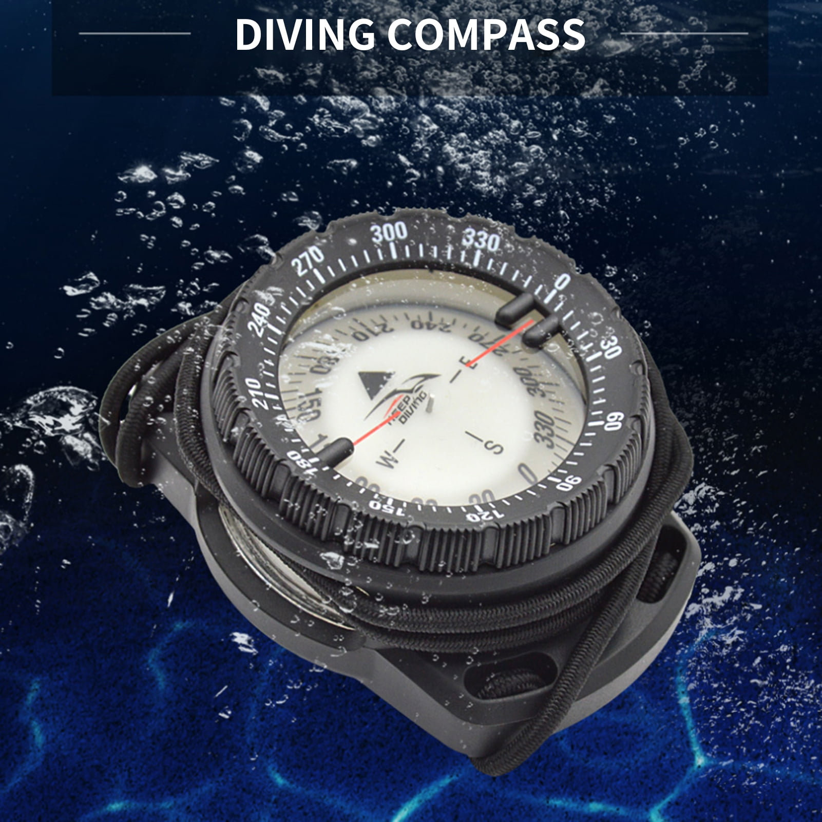 HZLXW CP-992 Portable Diving Navigation Compass Triangle Pointer ...