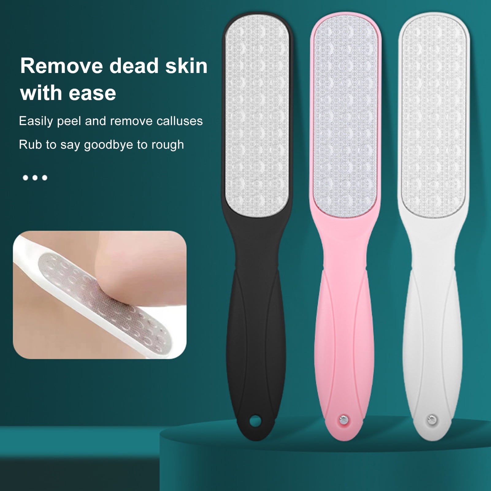 HZLXW Calluses Heels Foot Grinder Dual-Effect Stainless Steel Design ...