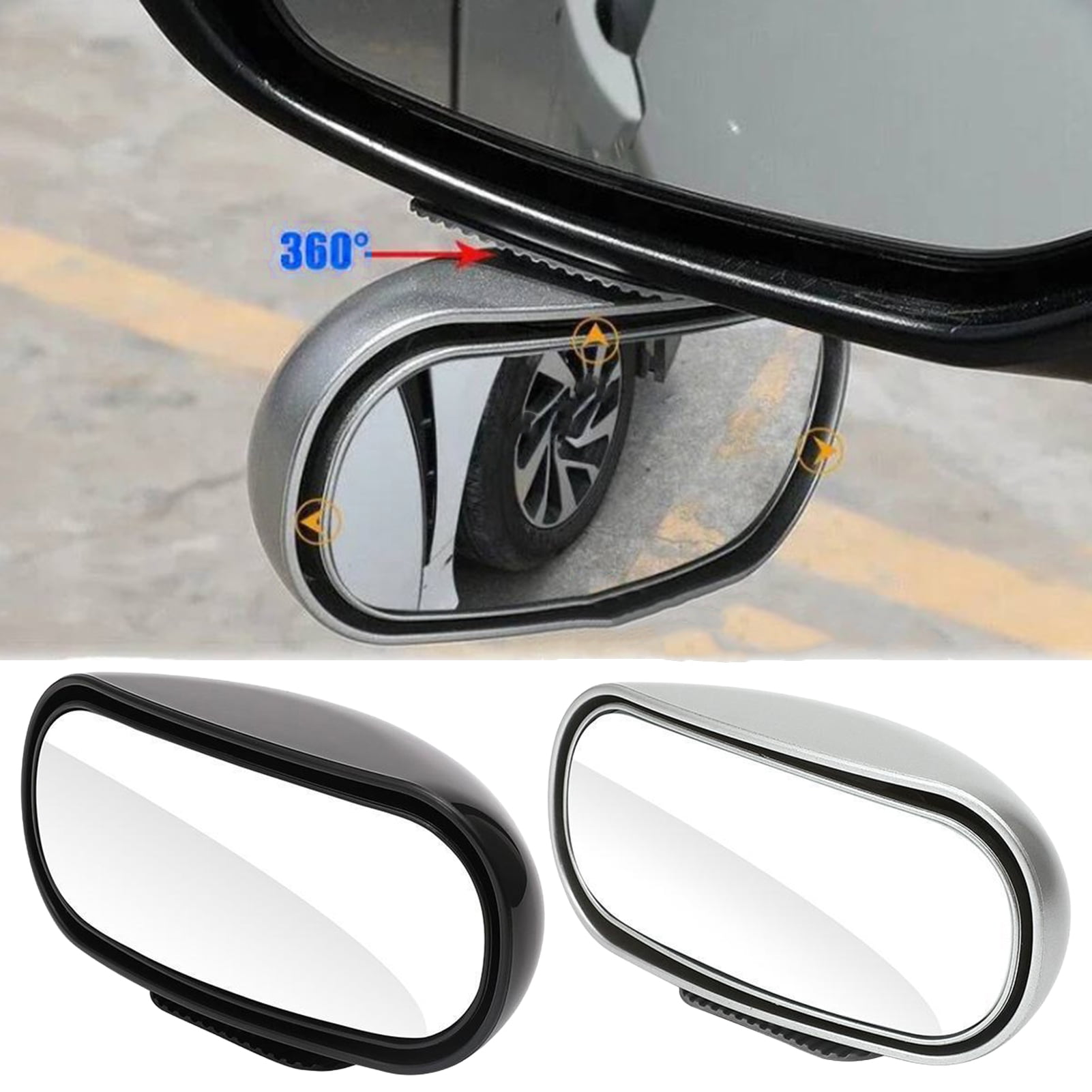 HZLXW Car Rearview Mirror Wide Vision Adjustable Angle Universal Fit ...