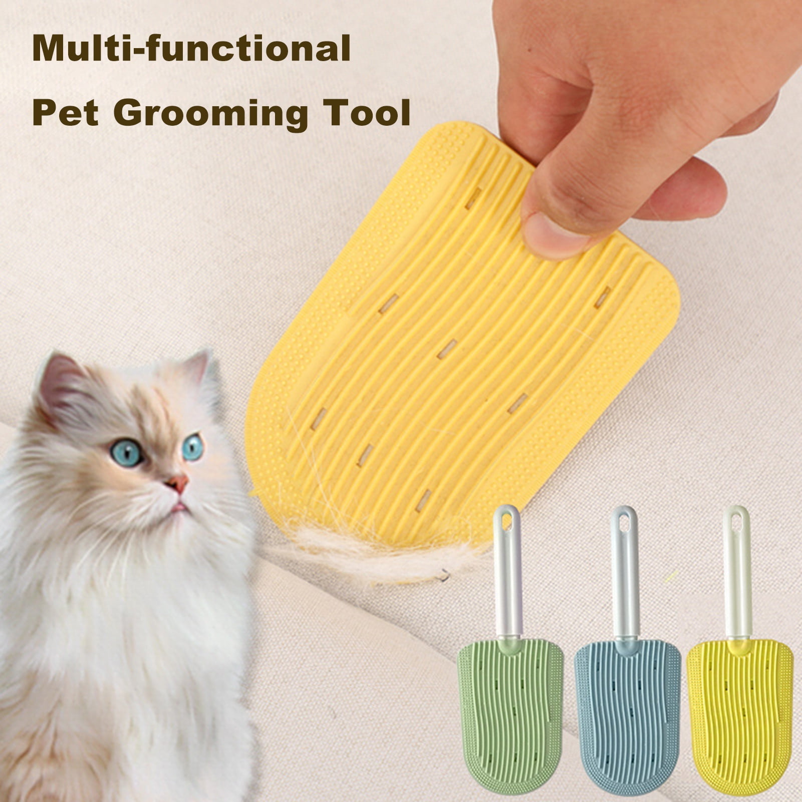 HZLXW Cat Tongue Comb Cartoon Ice Cream Cat Tongue Brush Pet Grooming ...